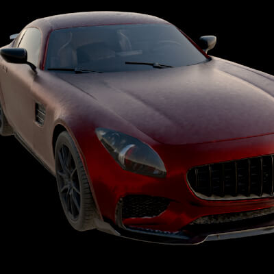 Mercedes Benz AMG Sports Car 3D Model Realistic High Detail by ...