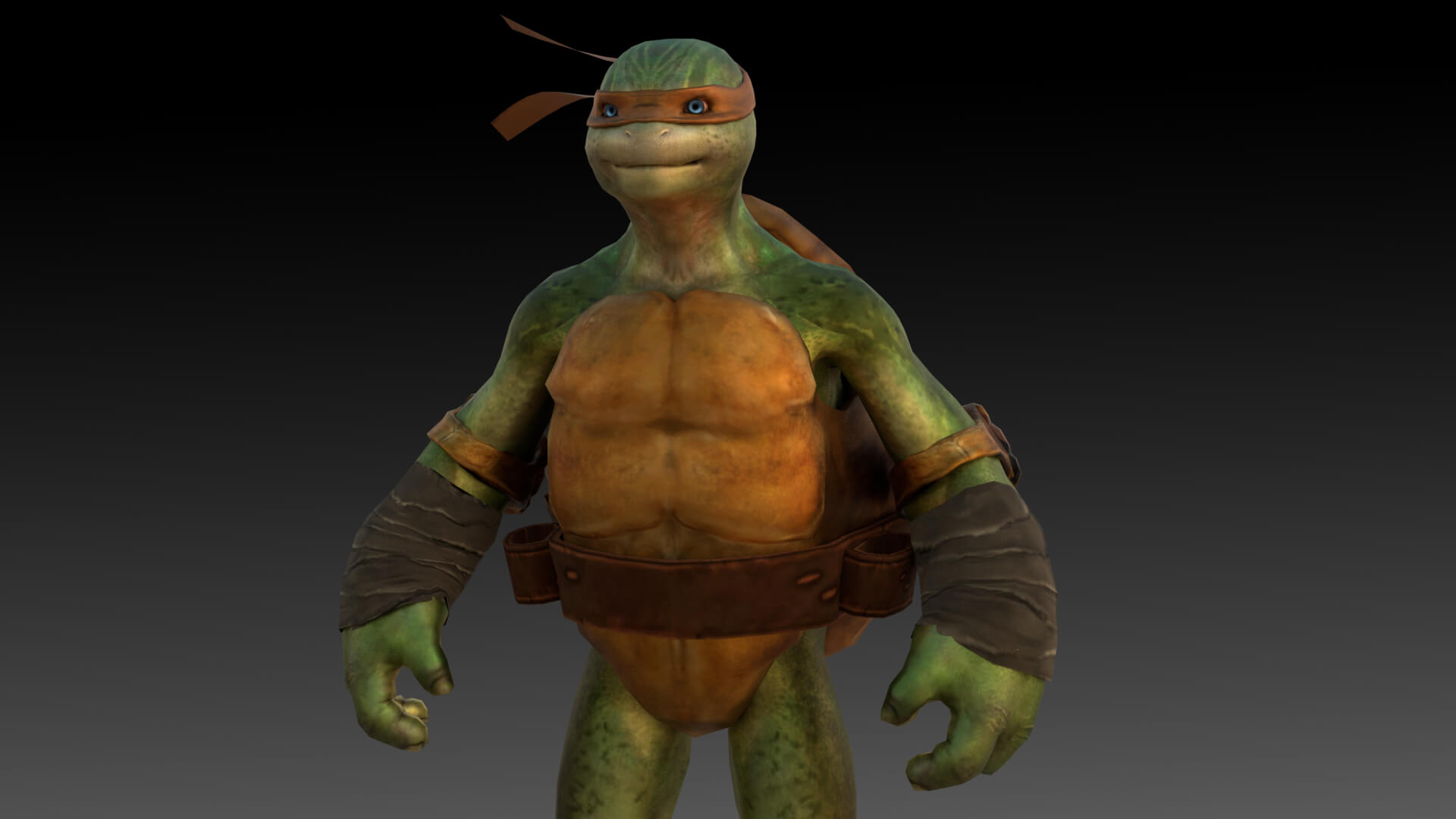 Michelangelo TMNT 3D Model High Quality Rigged by MustafaMohmmed