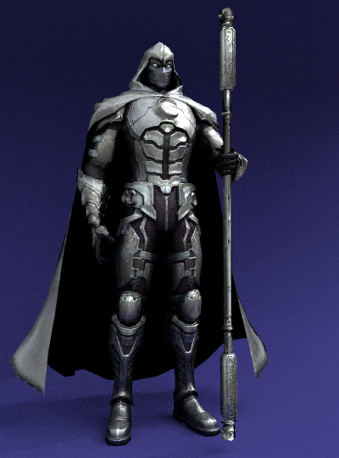 Moon Knight Vigilante 3D Model PBR Textured Game Ready by MustafaMohmmed