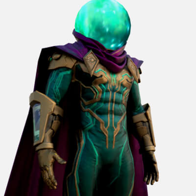 Mysterio 3D Model Rigged Game-Ready Character by MustafaMohmmed