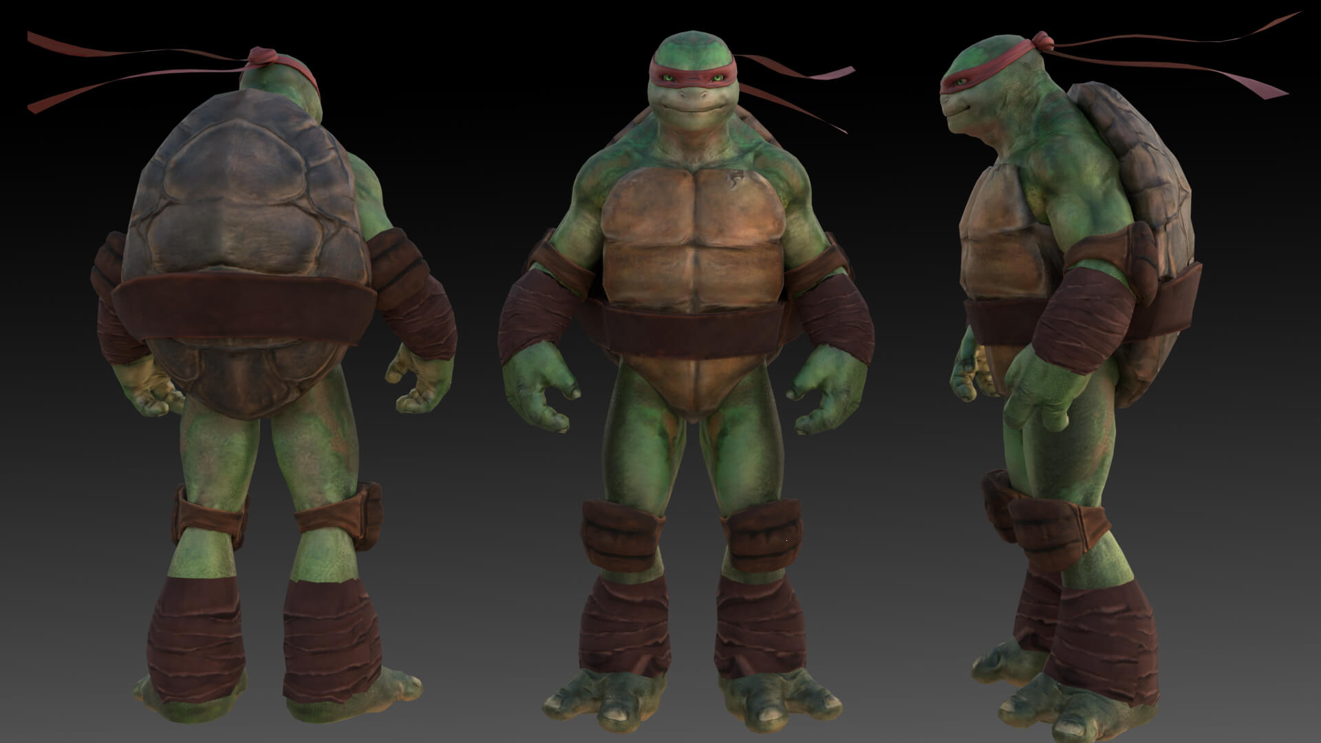 Raphael TMNT 3D Model High Quality Rigged by MustafaMohmmed