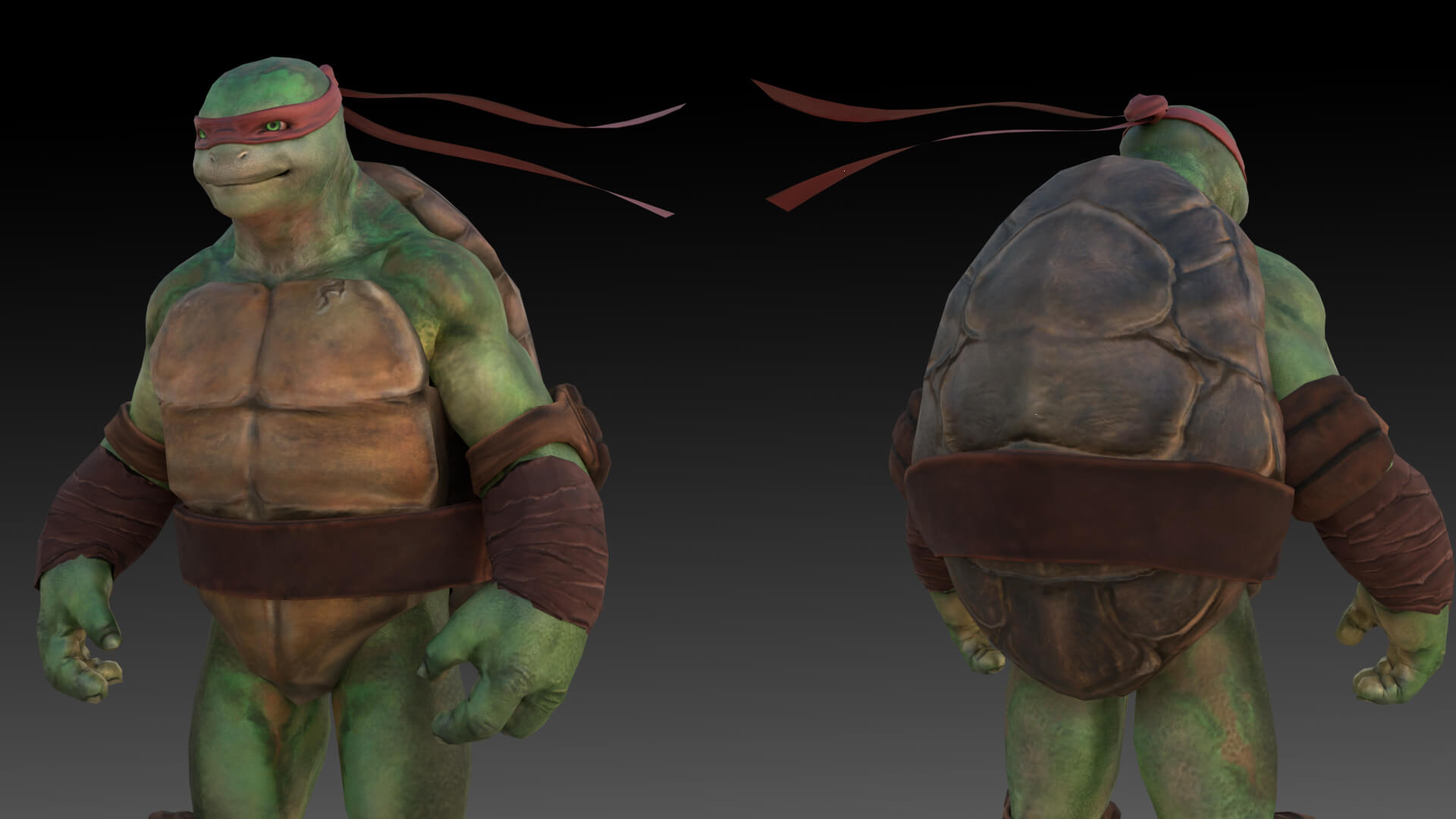 Raphael TMNT 3D Model High Quality Rigged by MustafaMohmmed