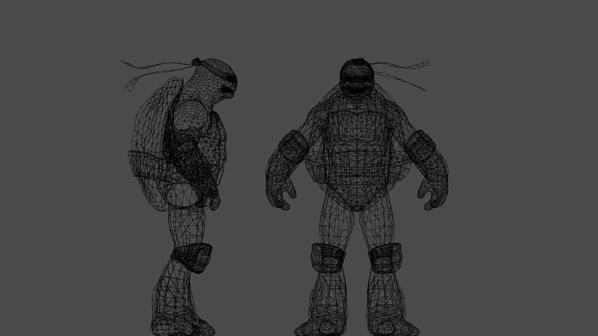 Raphael TMNT 3D Model High Quality Rigged by MustafaMohmmed