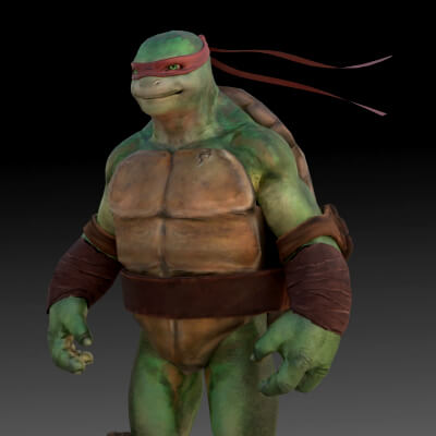 Raphael TMNT 3D Model High Quality Rigged by MustafaMohmmed