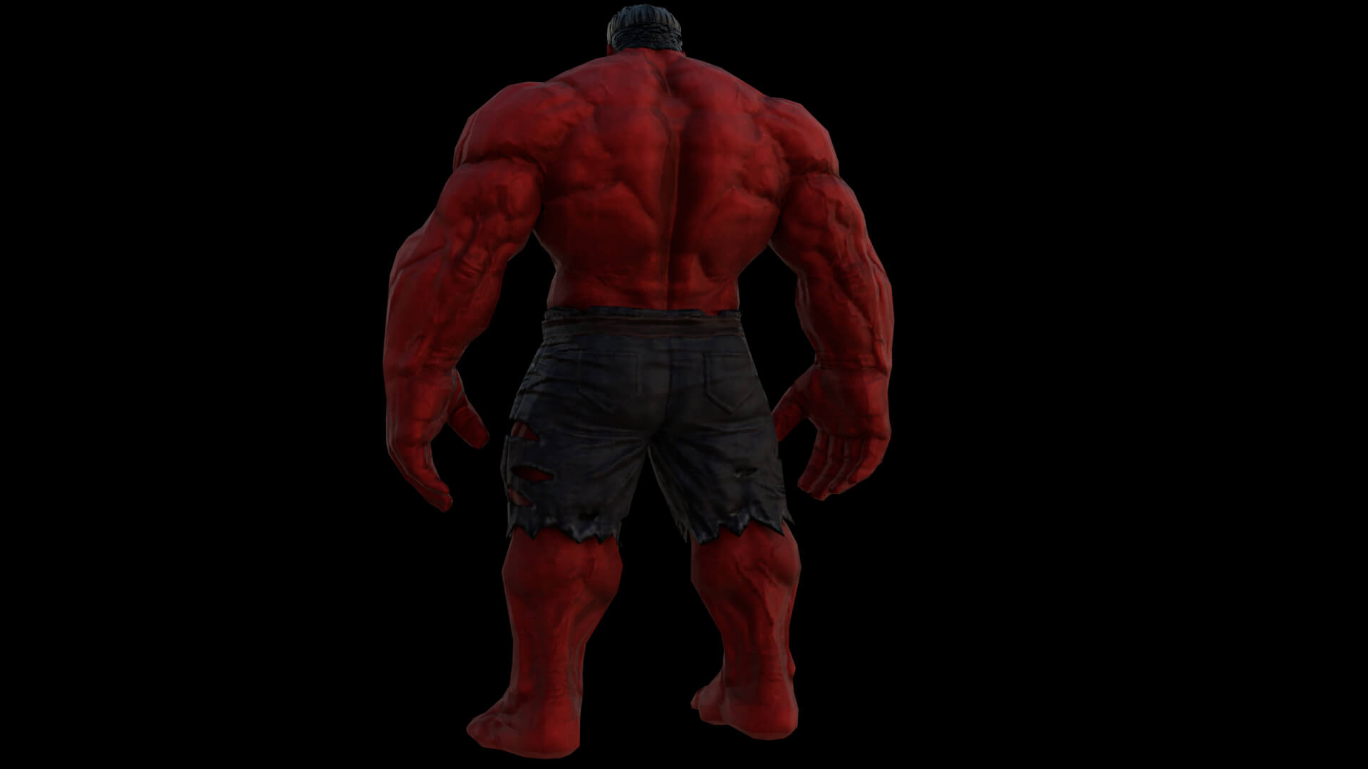 Red Hulk High Quality Detailed Character for Games Animation - 3D Model ...