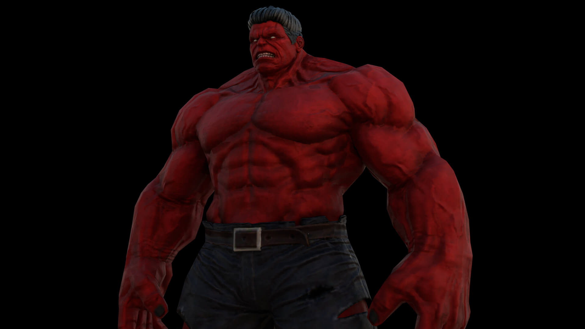 Red Hulk High Quality Detailed Character for Games Animation - 3D Model ...