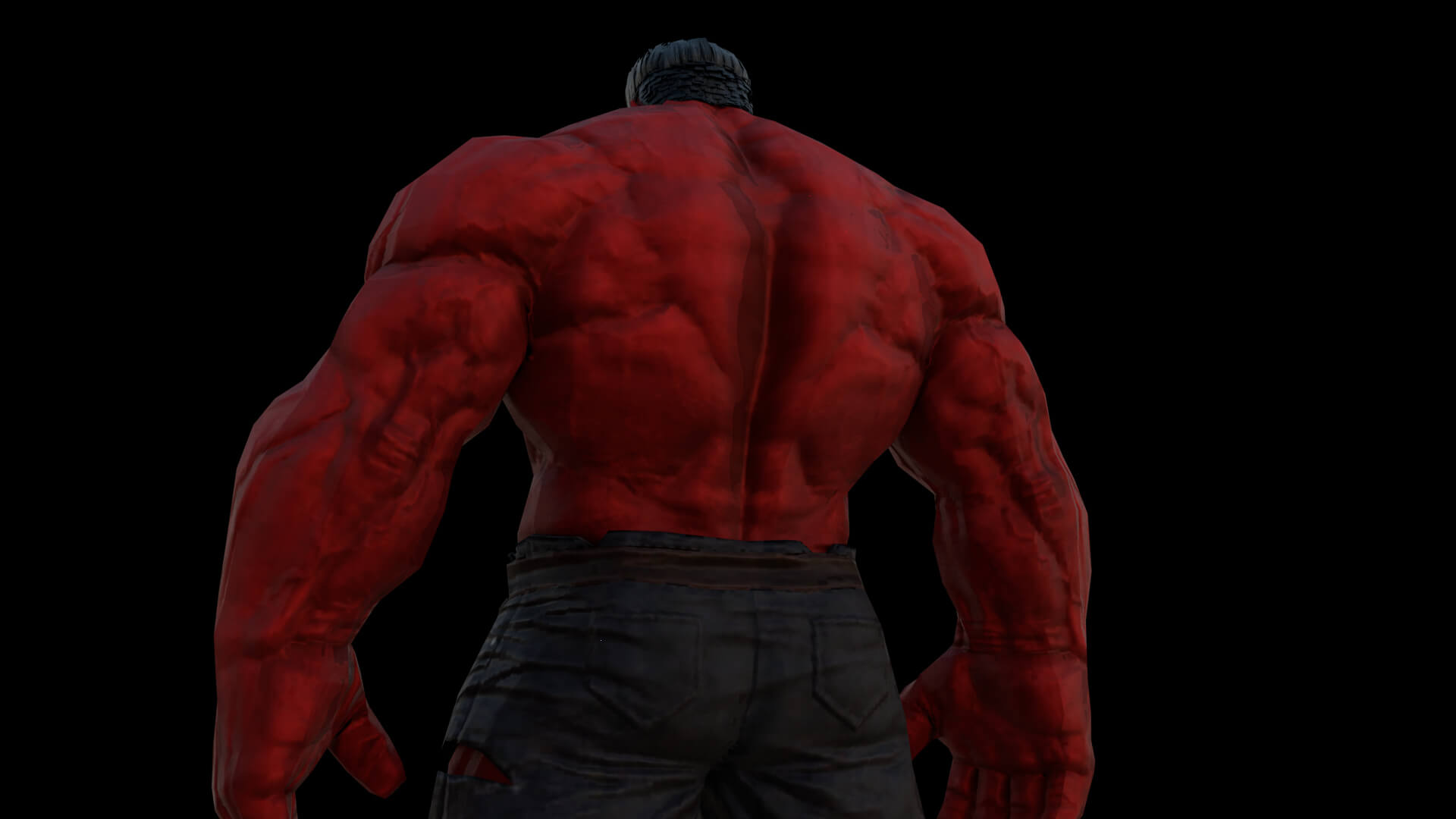 Red Hulk High Quality Detailed Character for Games Animation - 3D Model ...