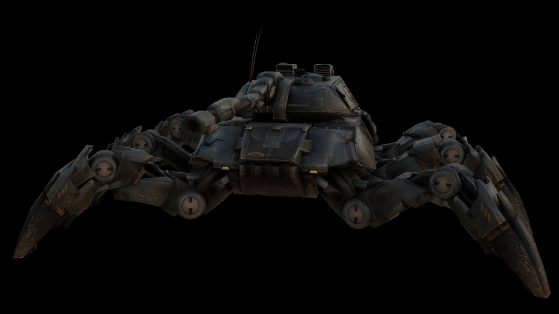 Spider Legged Tank 3D Model Futuristic Mecha Vehicle by MustafaMohmmed