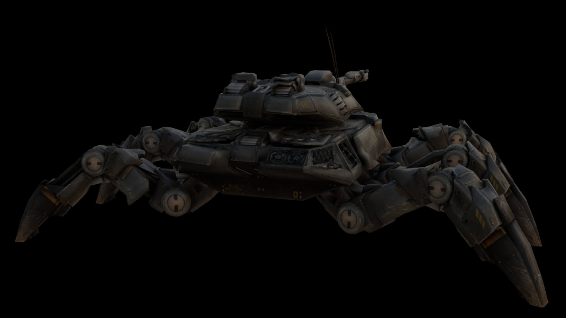 Spider Legged Tank 3D Model Futuristic Mecha Vehicle by MustafaMohmmed