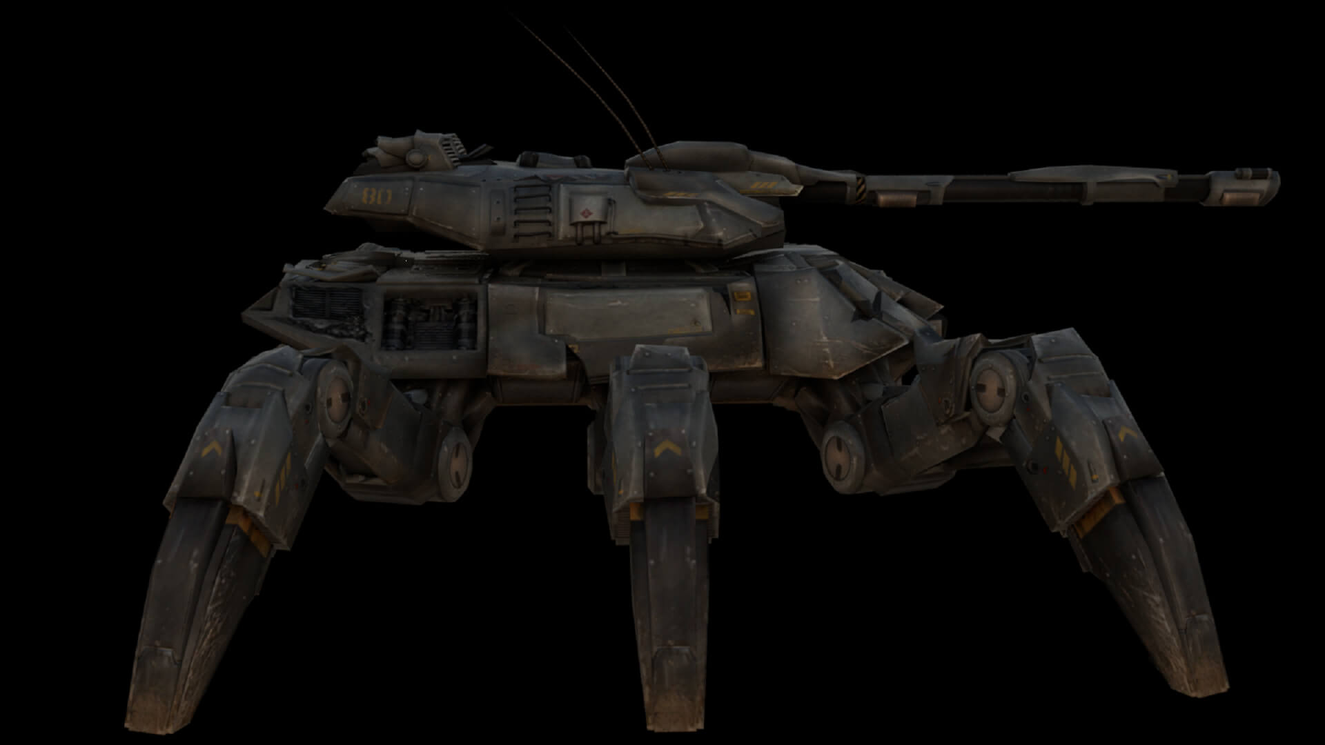 Spider Legged Tank 3D Model Futuristic Mecha Vehicle by MustafaMohmmed