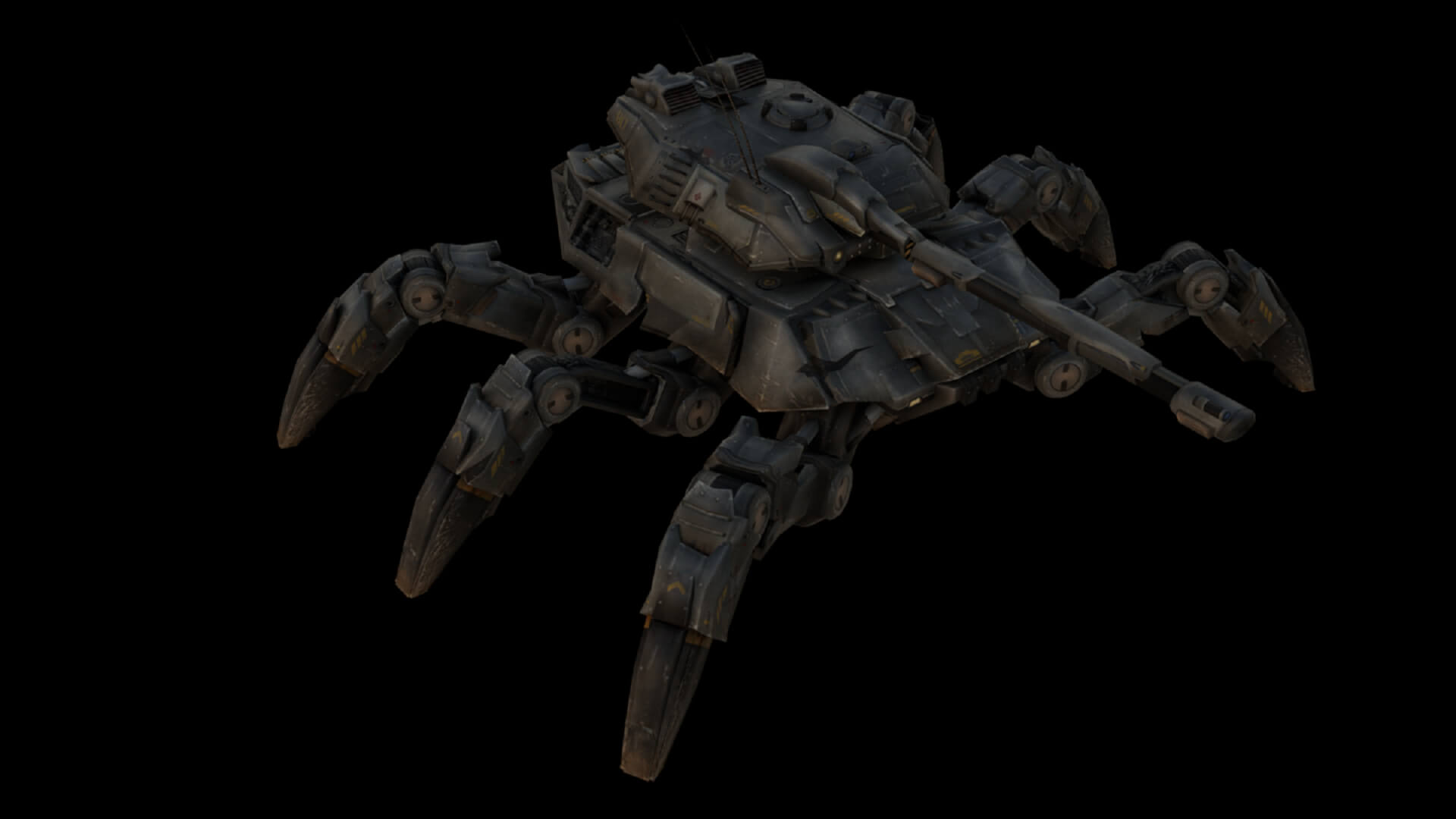 Spider Legged Tank 3D Model Futuristic Mecha Vehicle by MustafaMohmmed