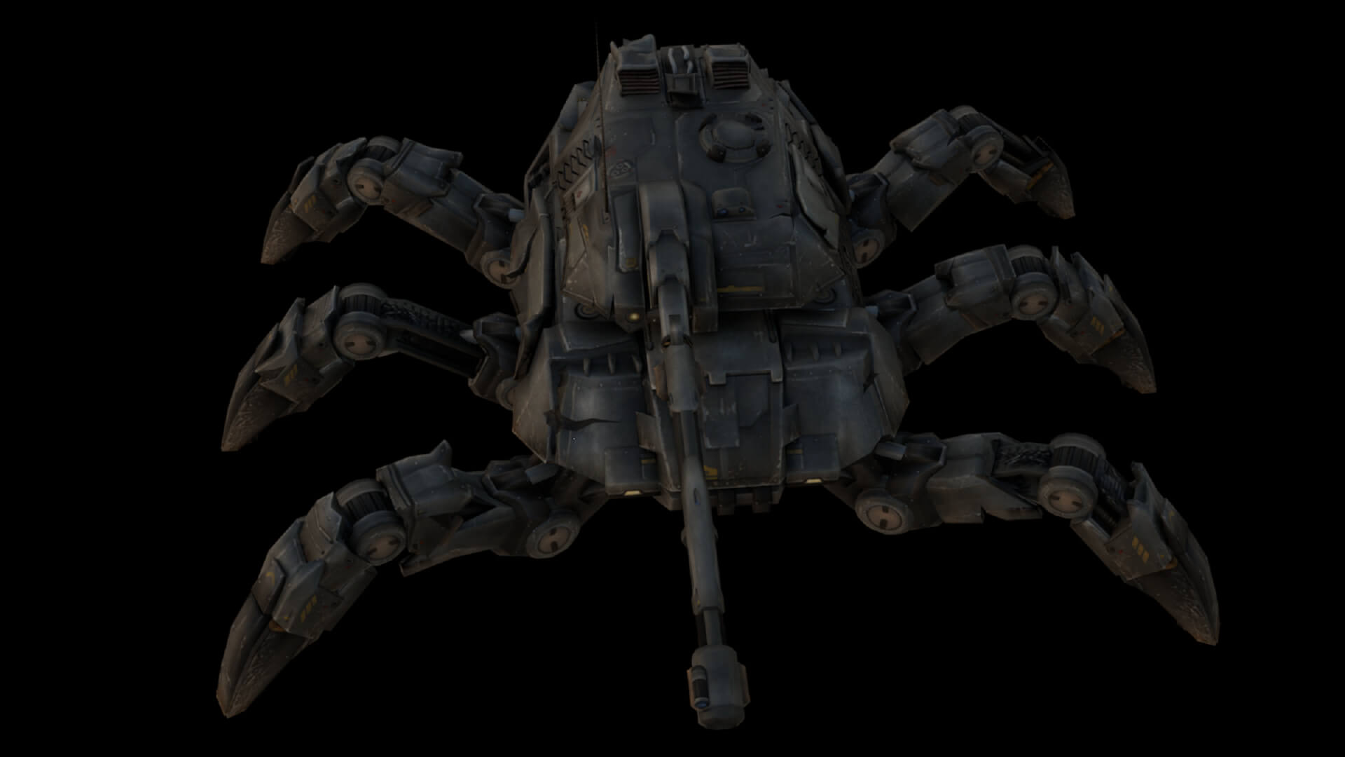 Spider Legged Tank 3D Model Futuristic Mecha Vehicle by MustafaMohmmed