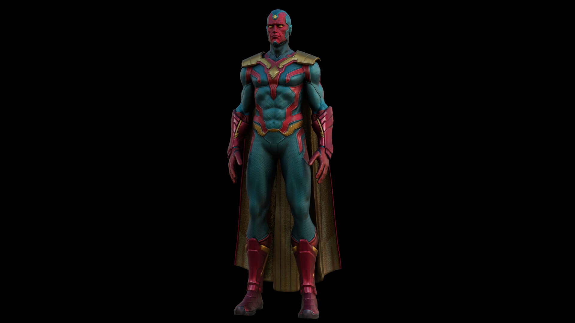 Vision Hero 3D Model High Quality Rigged and Textured by MustafaMohmmed