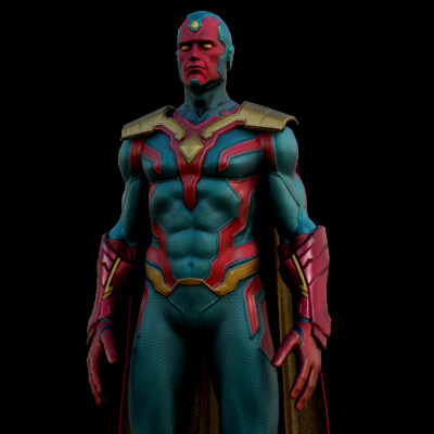 Vision Hero 3D Model High Quality Rigged and Textured by MustafaMohmmed
