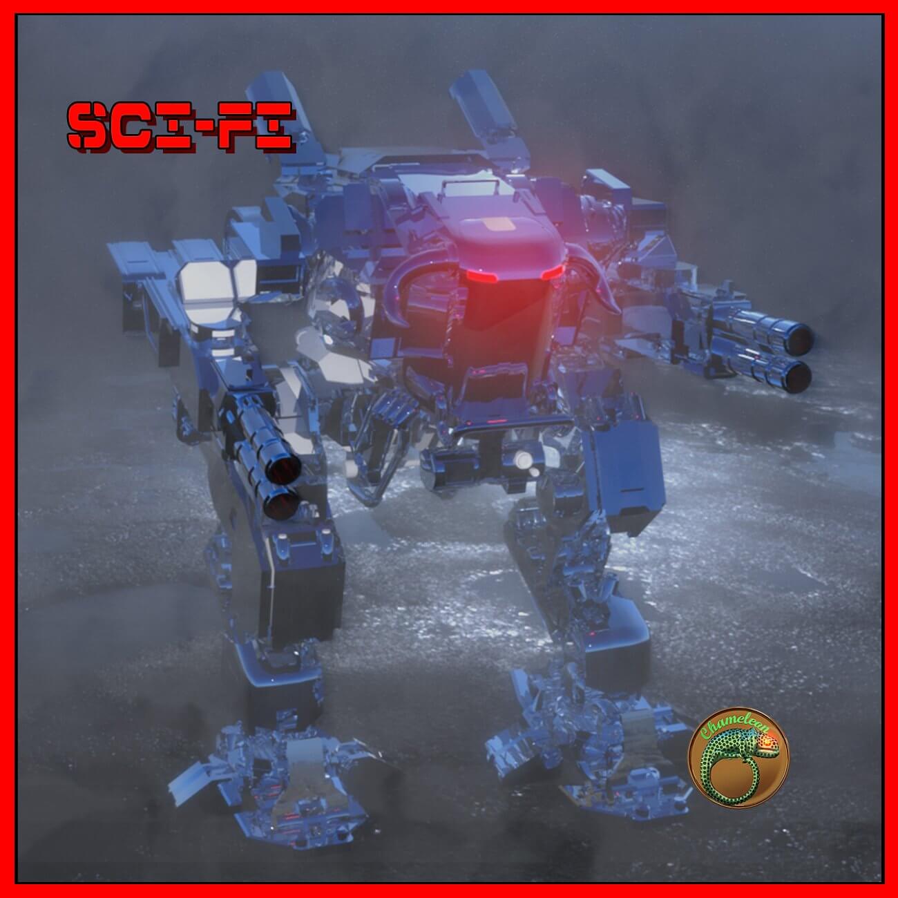 Chameleons Battle Mech - Daz Content by MustangMike