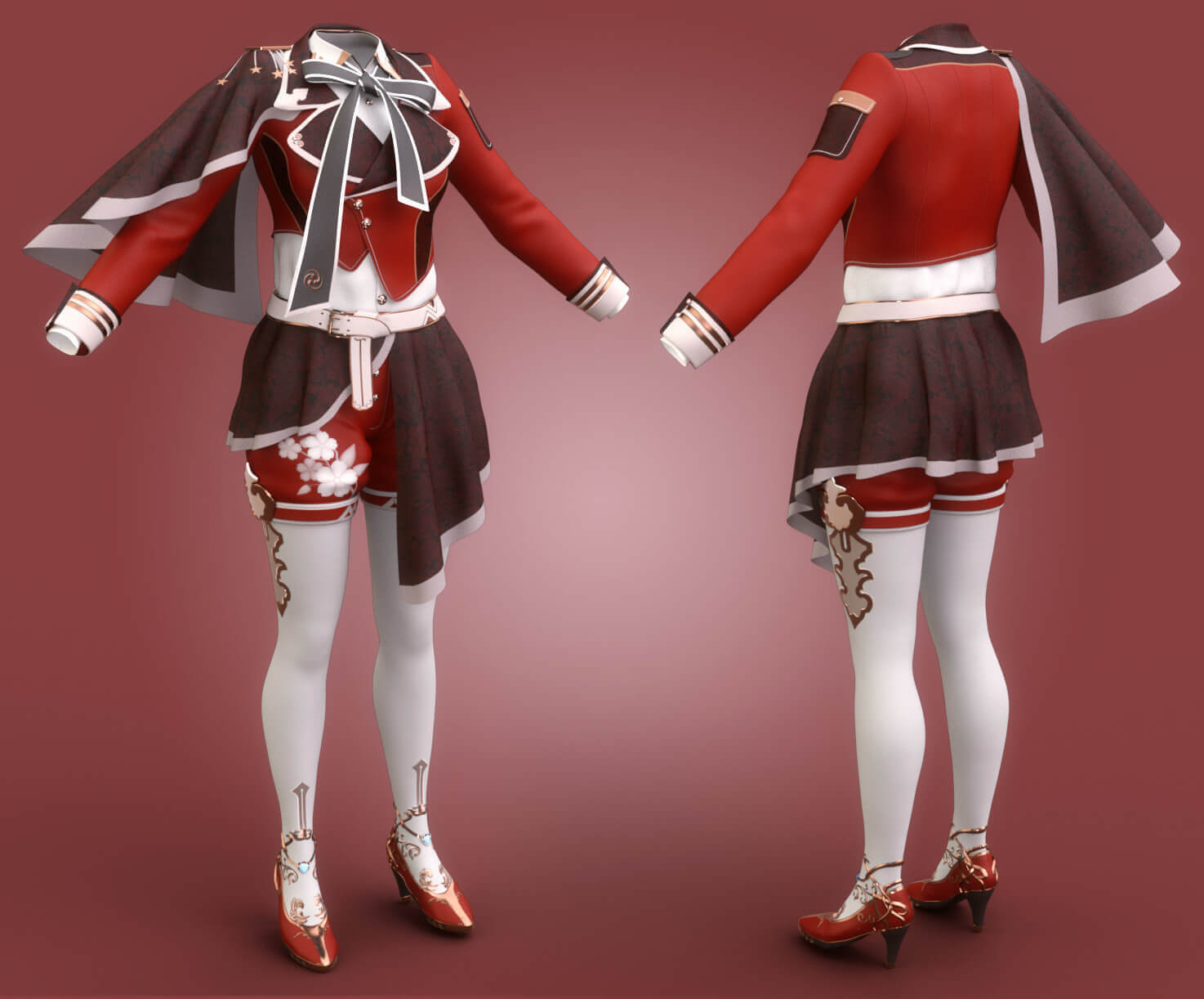 Anime Fashion Outfit for G9 - Daz Content by Muwawya
