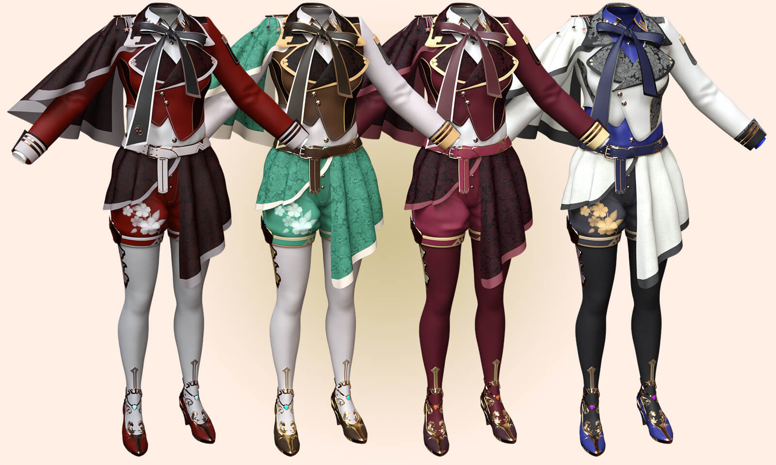 Anime Fashion Outfit for G9 - Daz Content by Muwawya