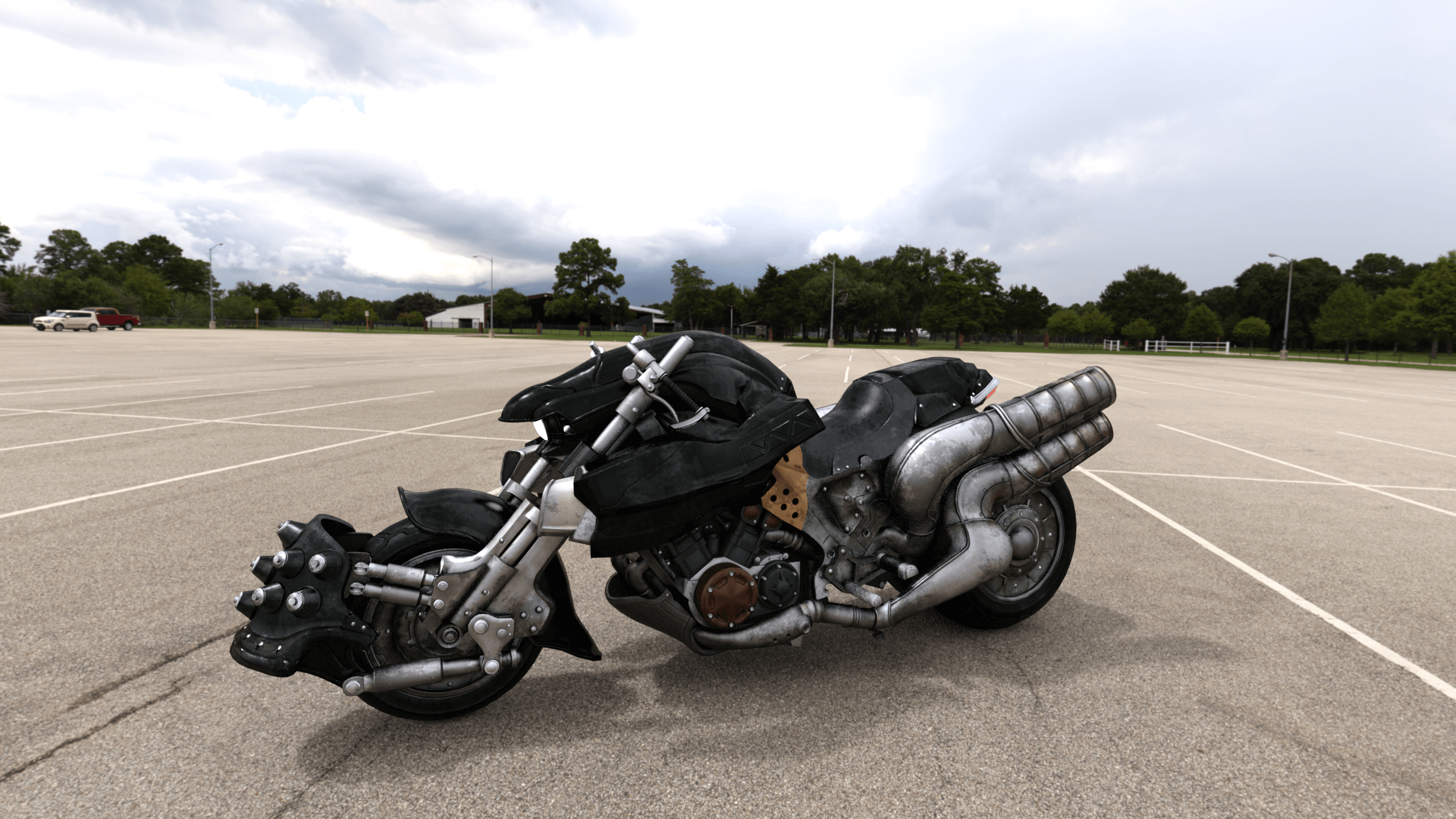 Cloud Strife Bike - Free Daz Content by Muwawya