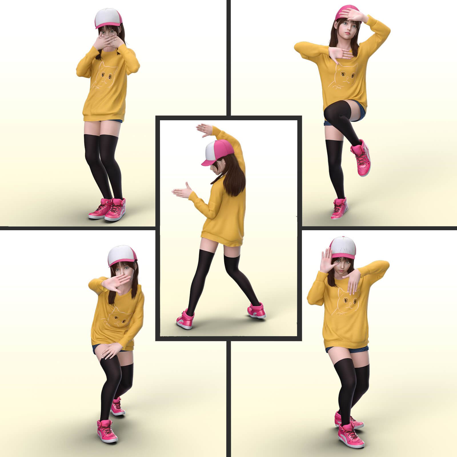 Dance Poses for G8F - Daz Content by Muwawya