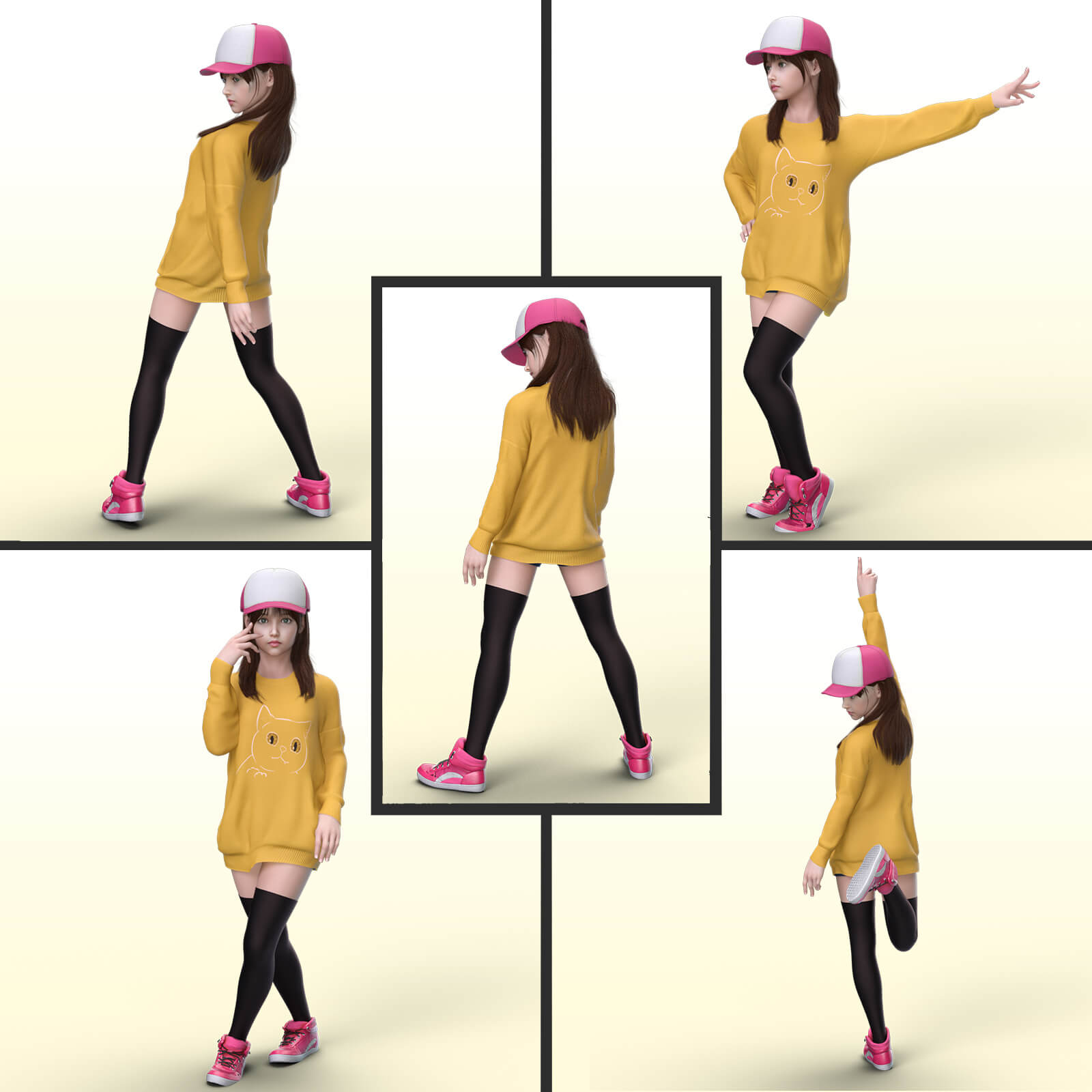 Dance Poses for G8F - Daz Content by Muwawya