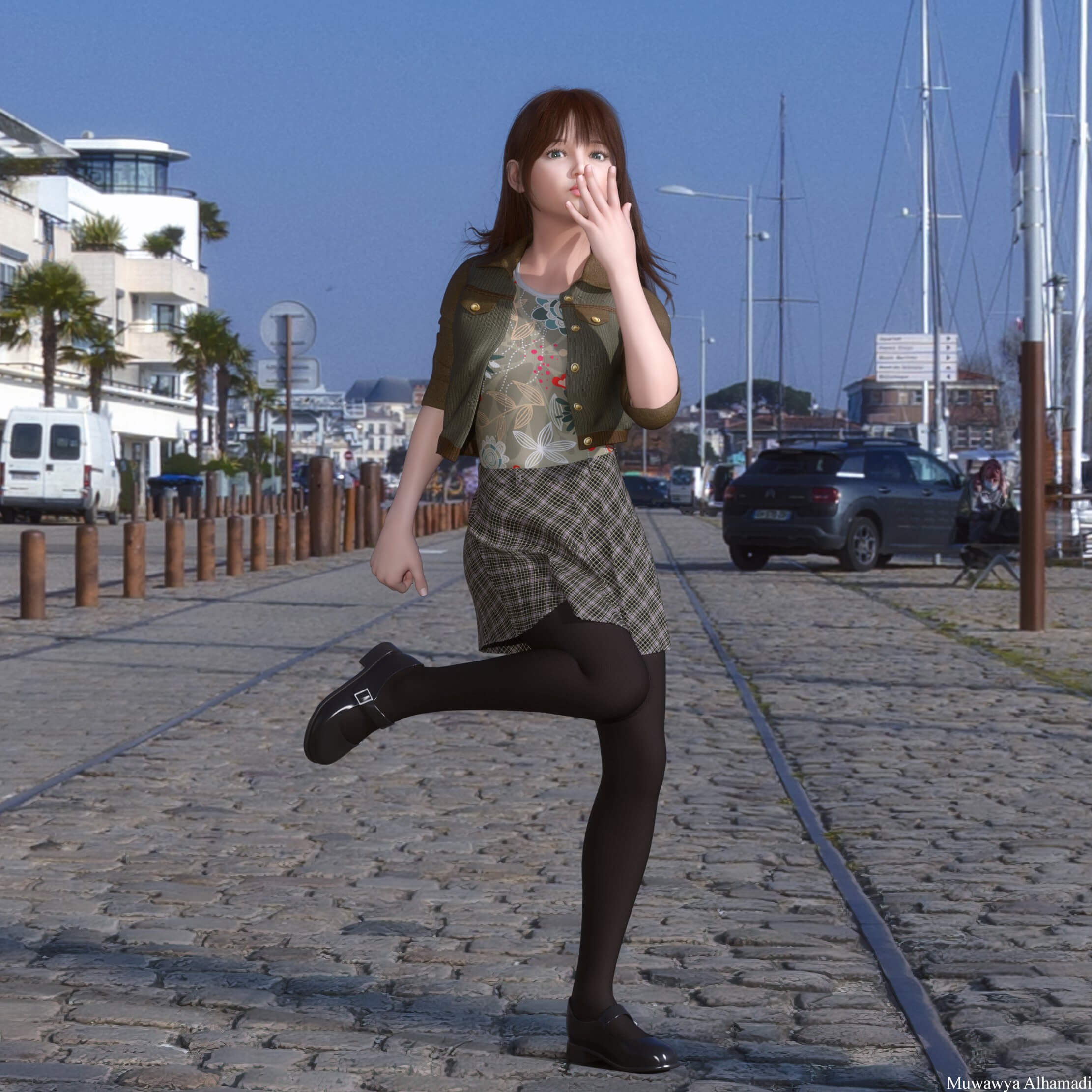 Hediya!! 3D Render, Digital Art by Muwawya