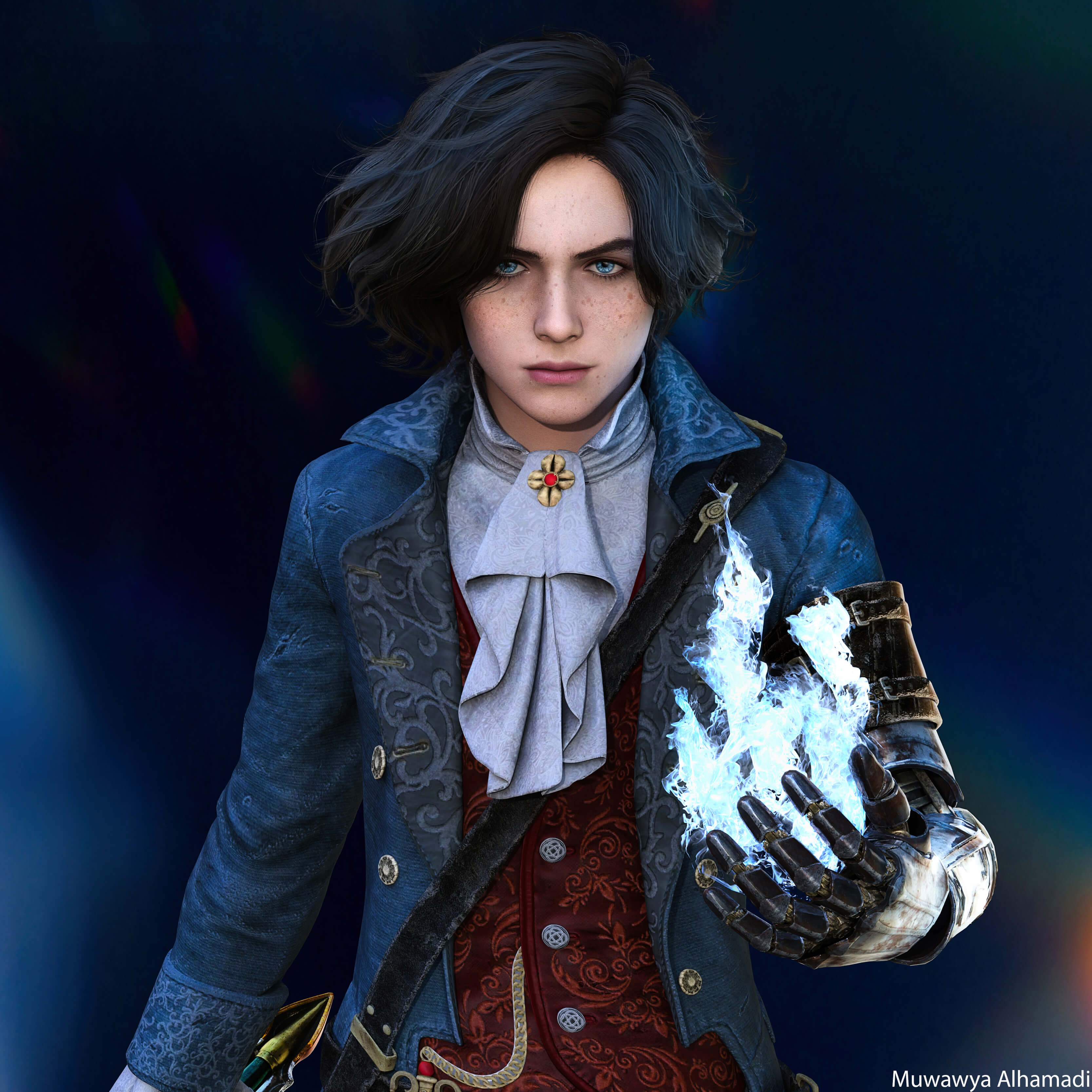 Pinocchio 3D Render, Digital Art by Muwawya