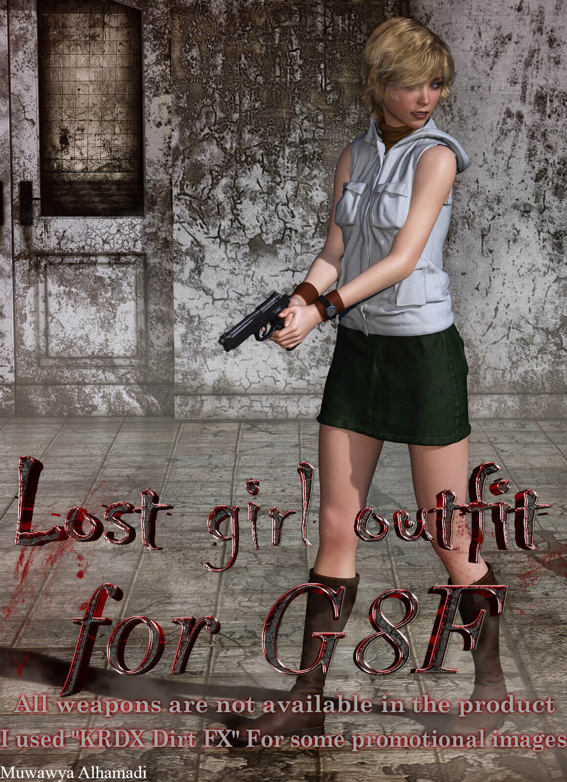 Heather - Lost Girl Outfit for G8F Daz Content by Muwawya