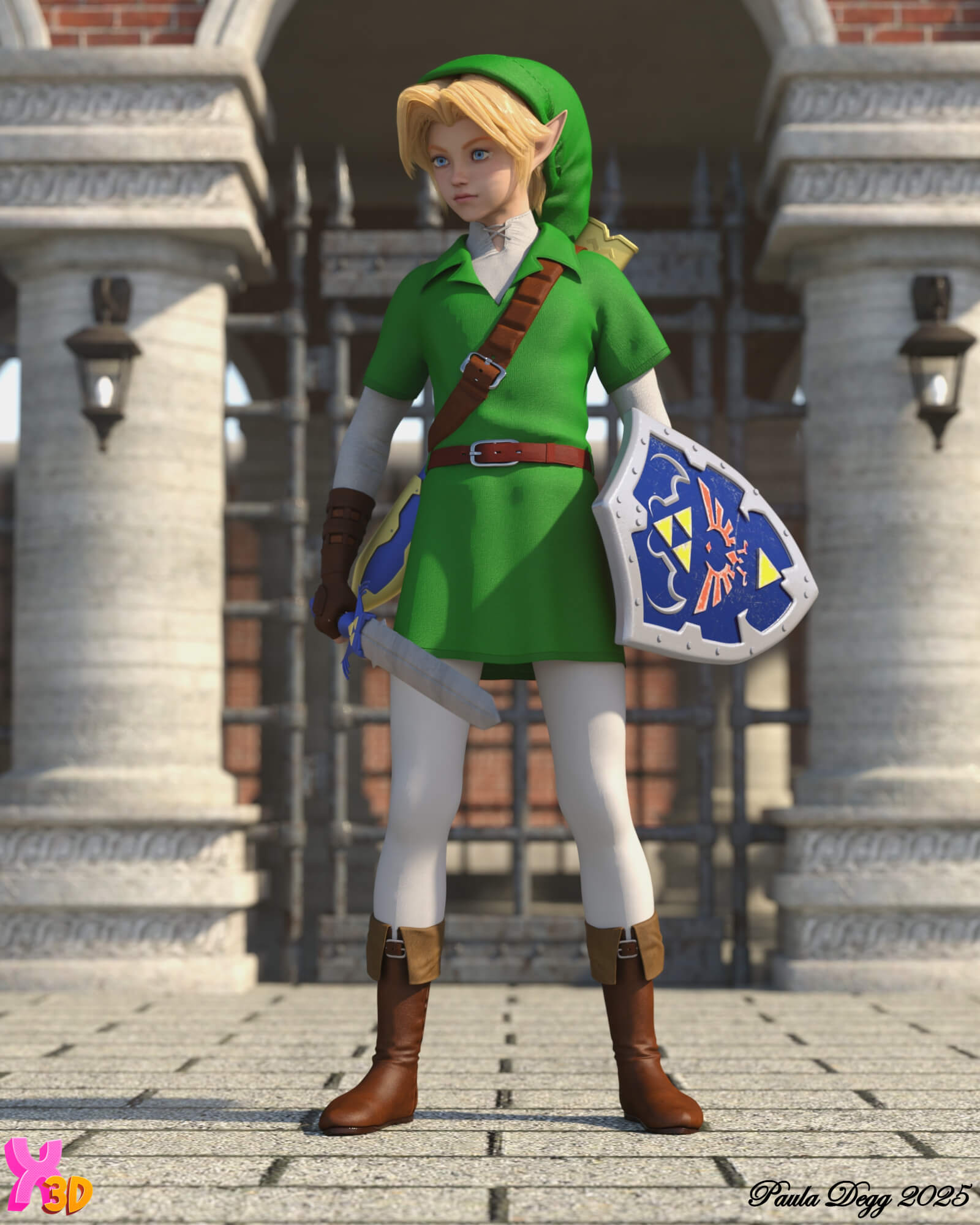 Link Ocarina of Time - Outfit and Hair G9 Daz Content by Muwawya