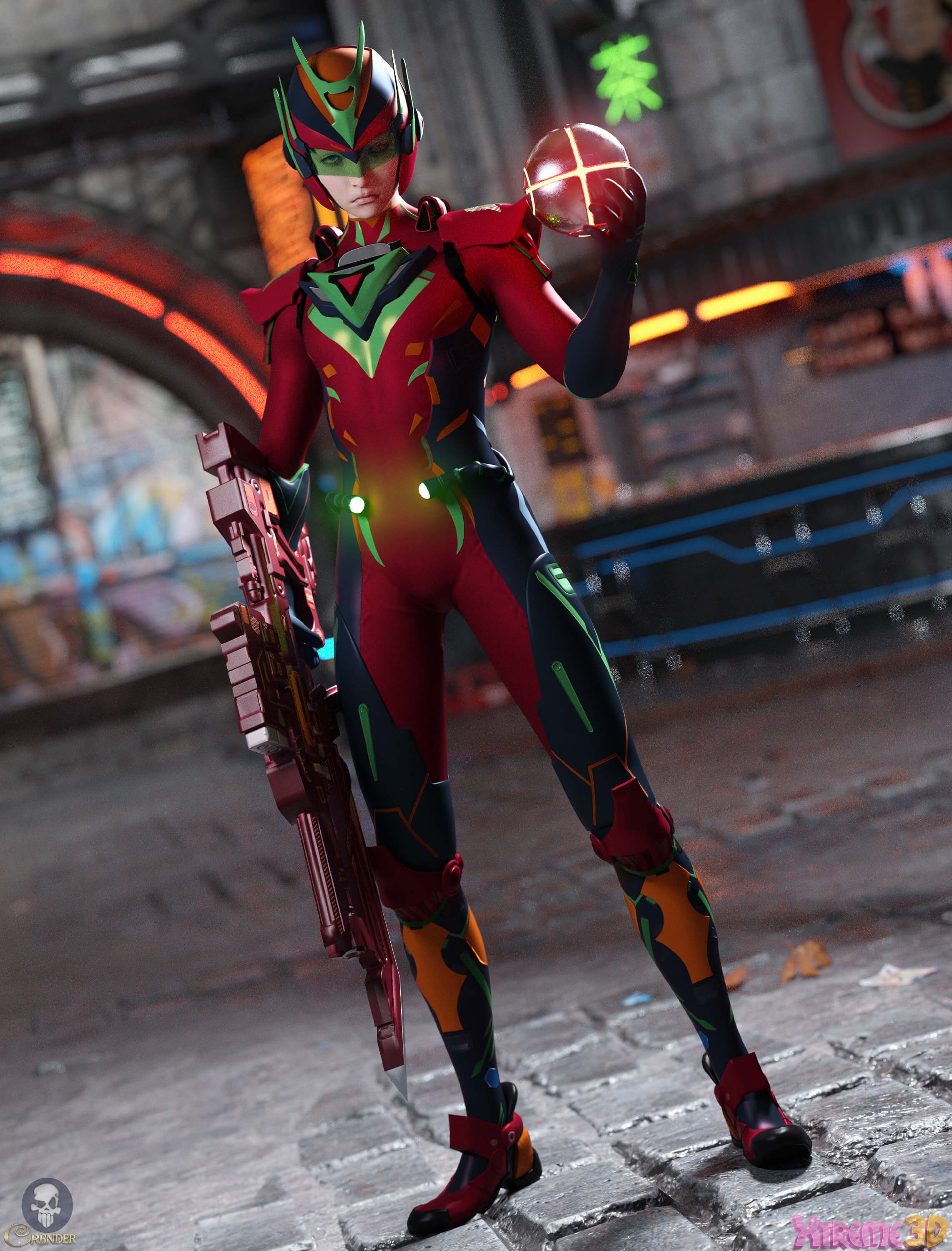 Mika Sci-Fi Bodysuit for G9 Daz Content by Muwawya