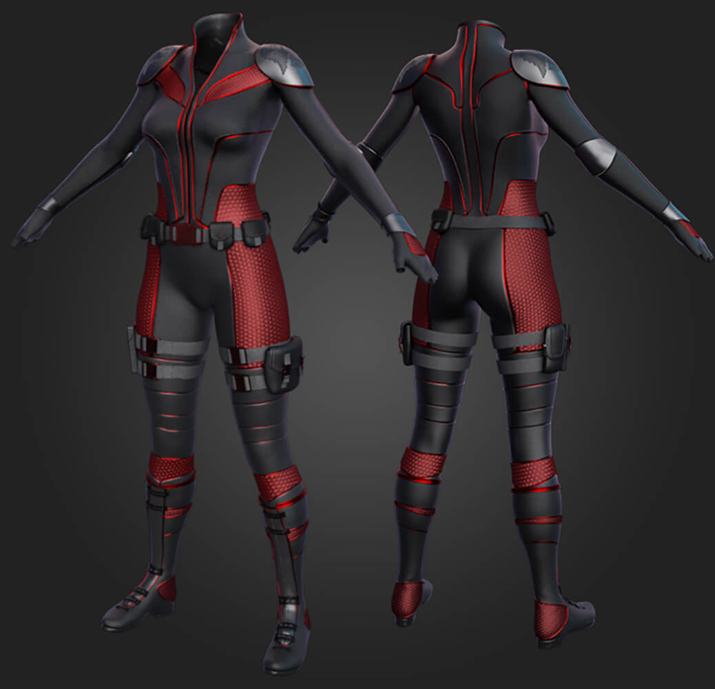 Ninja Assassin Outfit for G8F - Daz Content by Muwawya