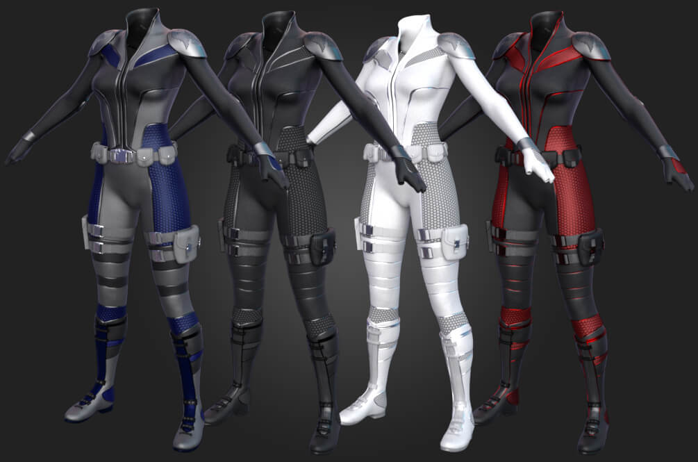 Ninja Assassin Outfit for G8F - Daz Content by Muwawya