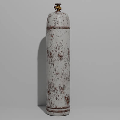 Low Poly Models | Industrial | Gas Cylinders | RenderHub