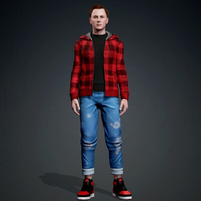 3D Male Character Model by muzammilkhatri910