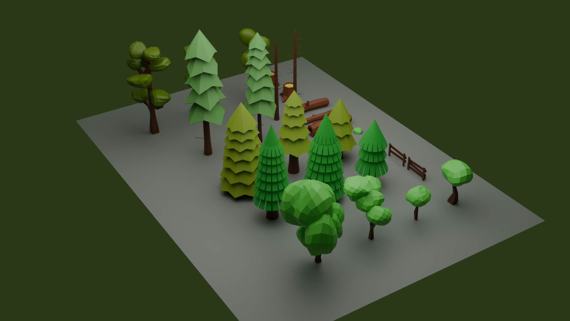 Low Poly Tree Pack Stylized Forest Environment - 3D Model by muzammilkhatri910