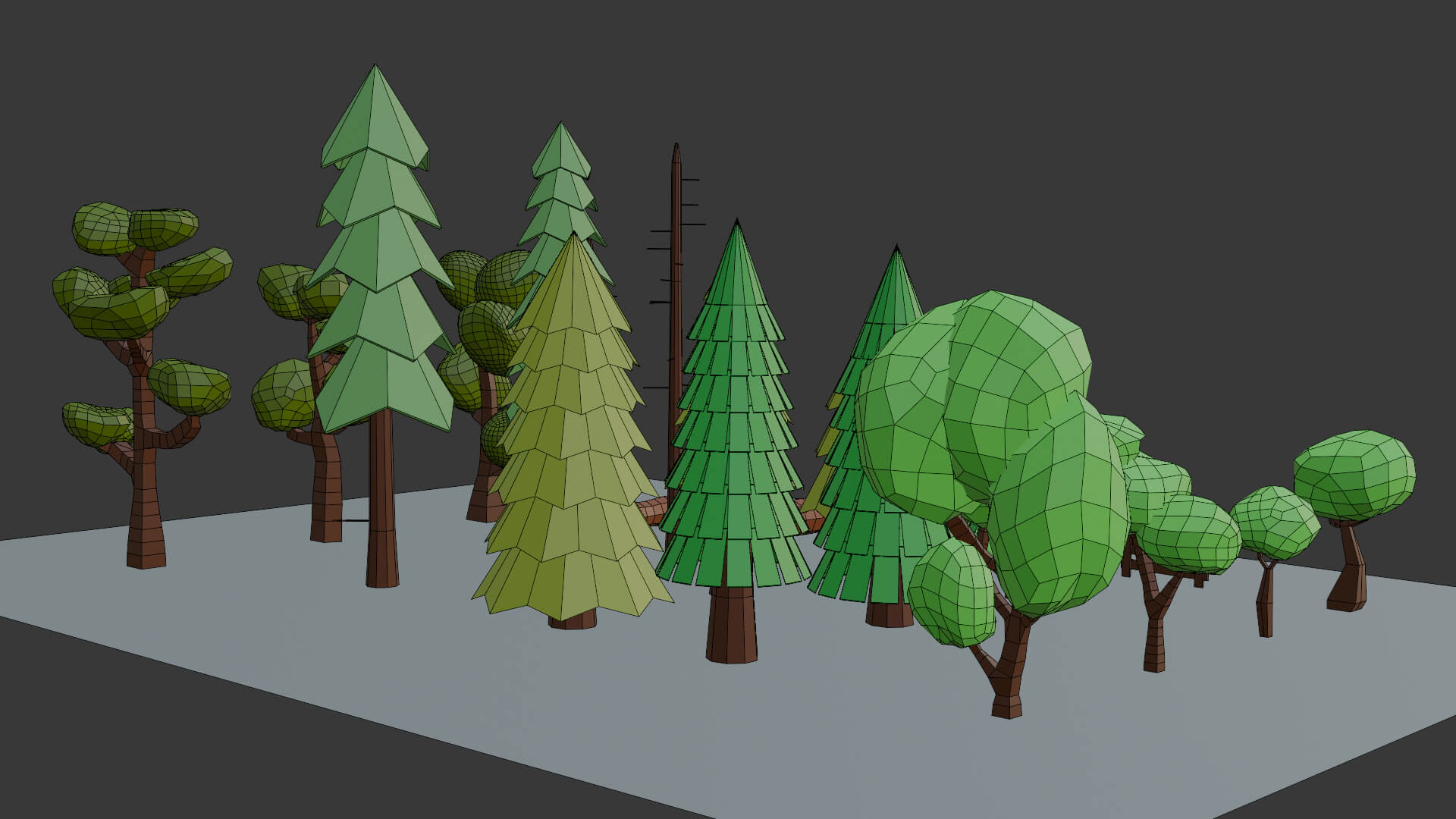 Low Poly Tree Pack Stylized Forest Environment - 3D Model by muzammilkhatri910