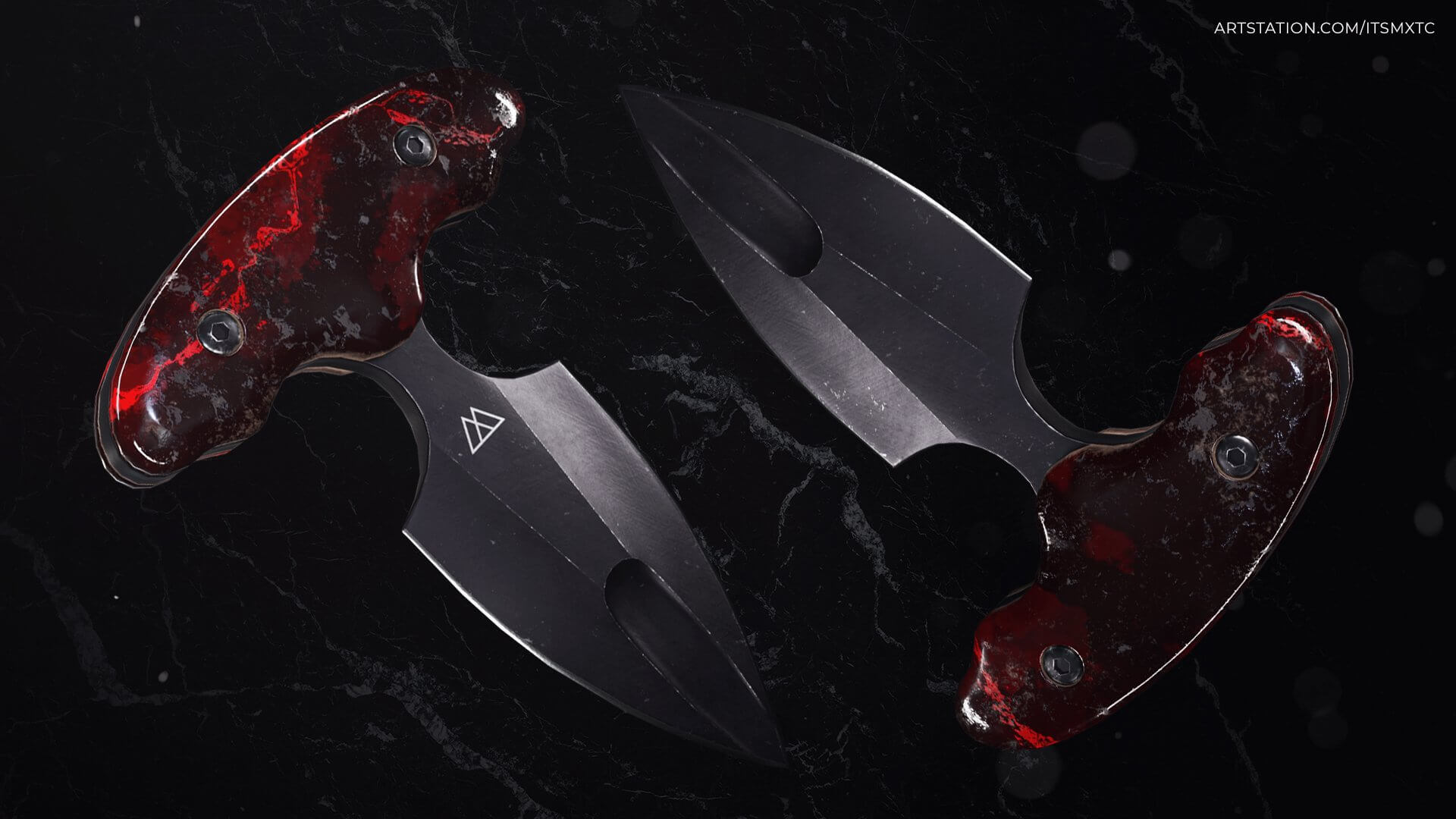 Push Dagger - 3D Model by MXTC