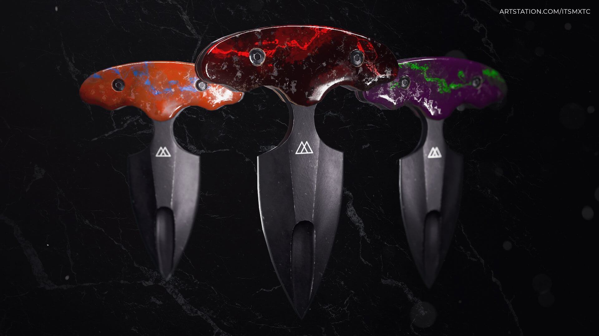 Push Dagger - 3D Model by MXTC