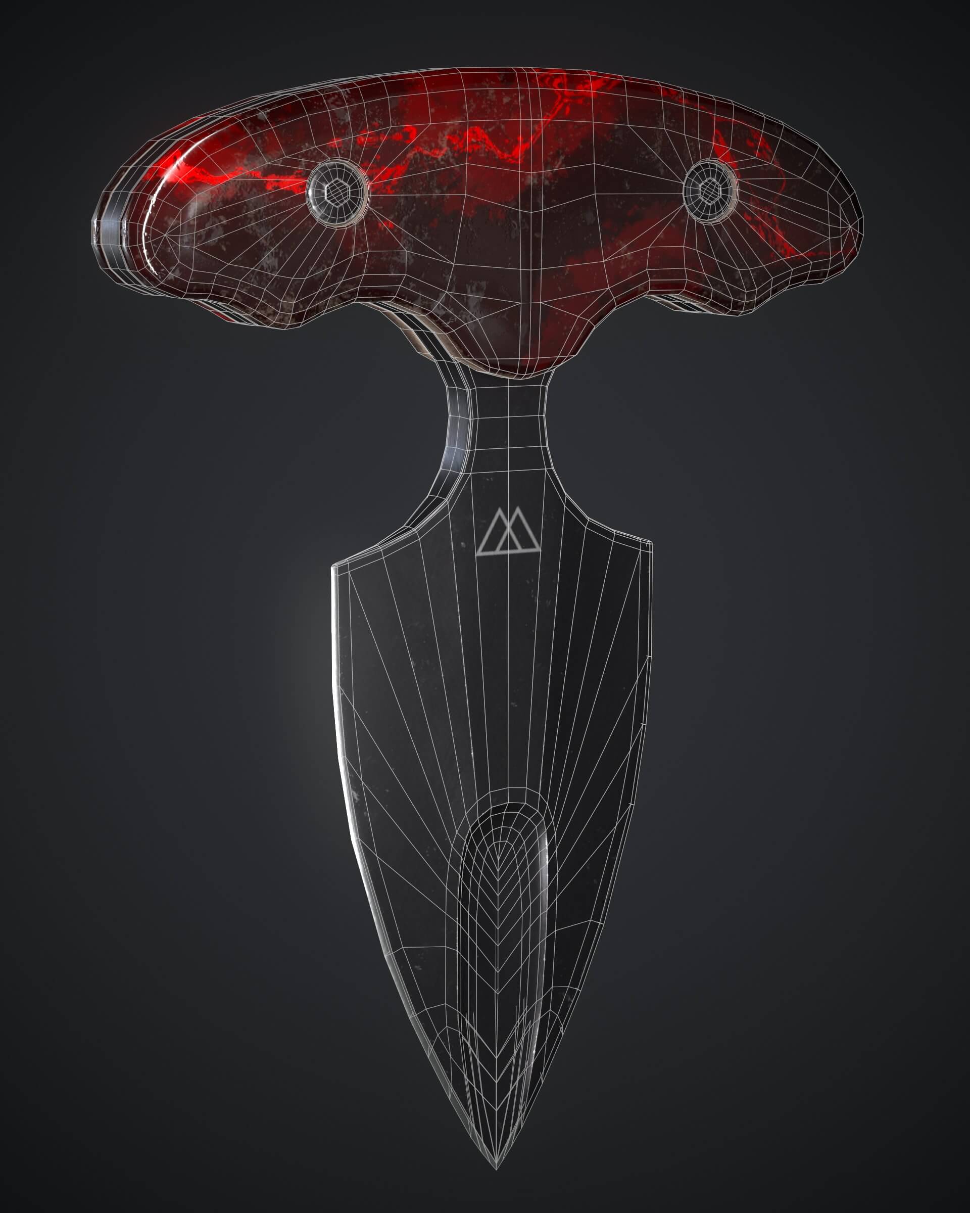 Push Dagger - 3D Model by MXTC