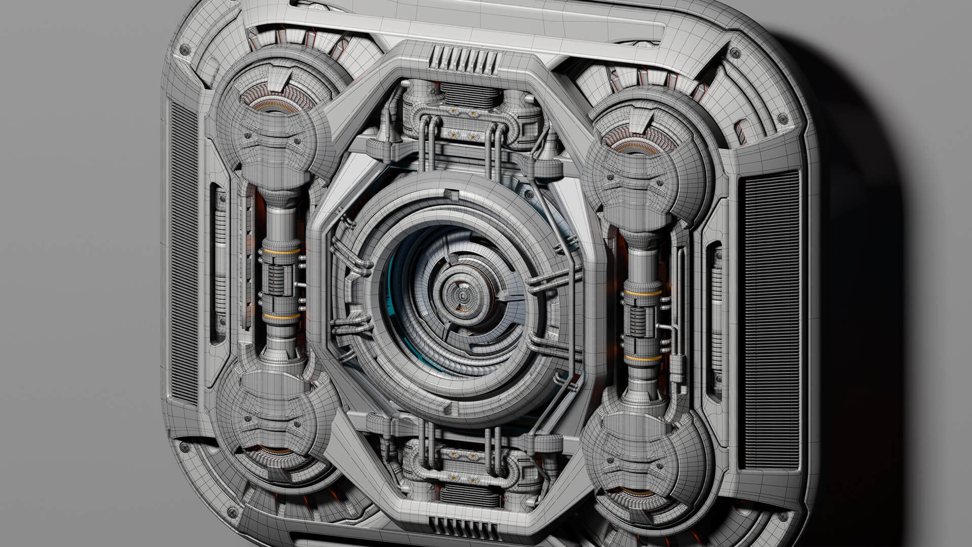 Sci-Fi Kitbash - Complex Spaceship Panels 3D Model by mykola1985