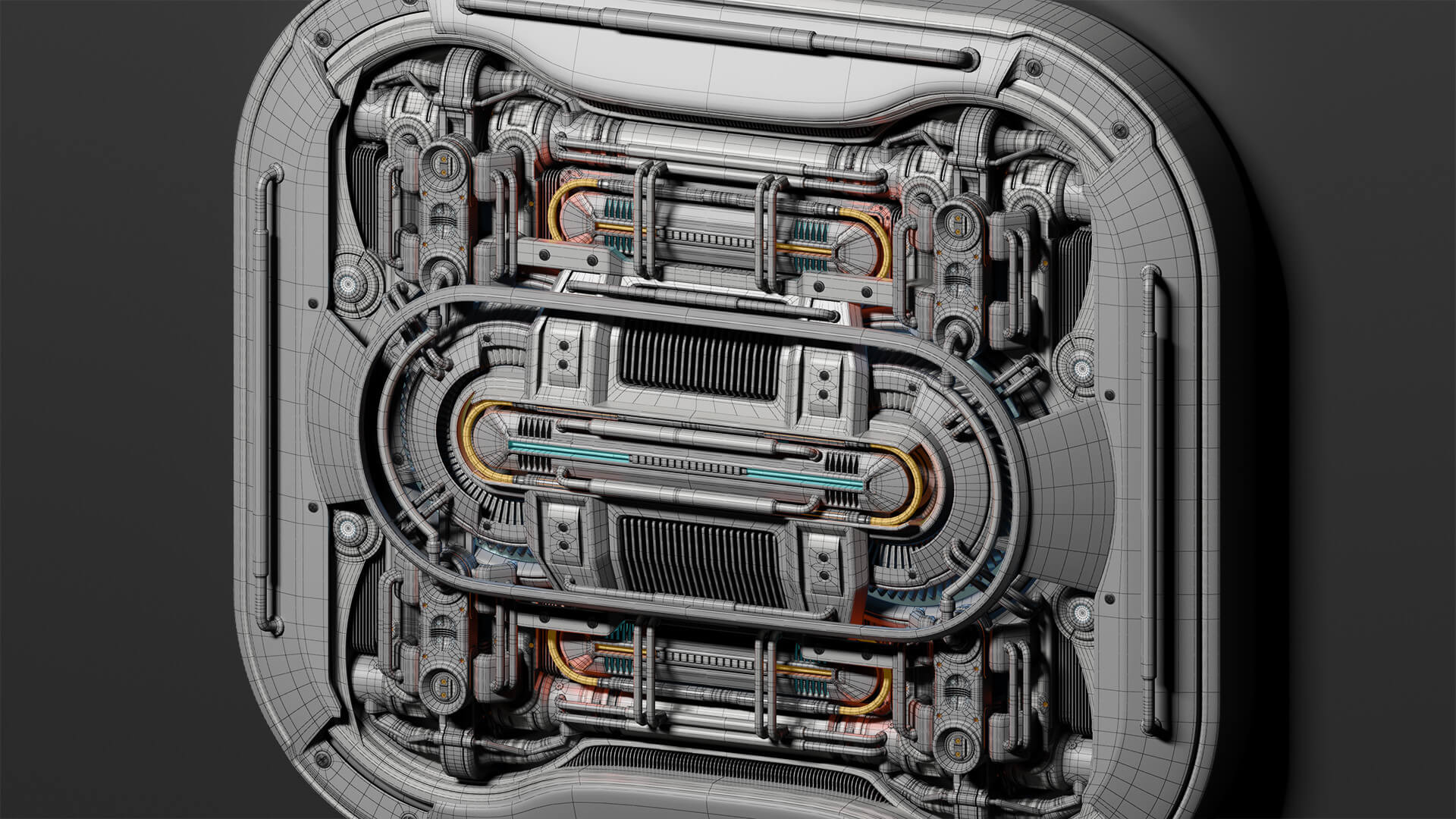 Sci-Fi Kitbash - Complex Spaceship Panels 3D Model by mykola1985