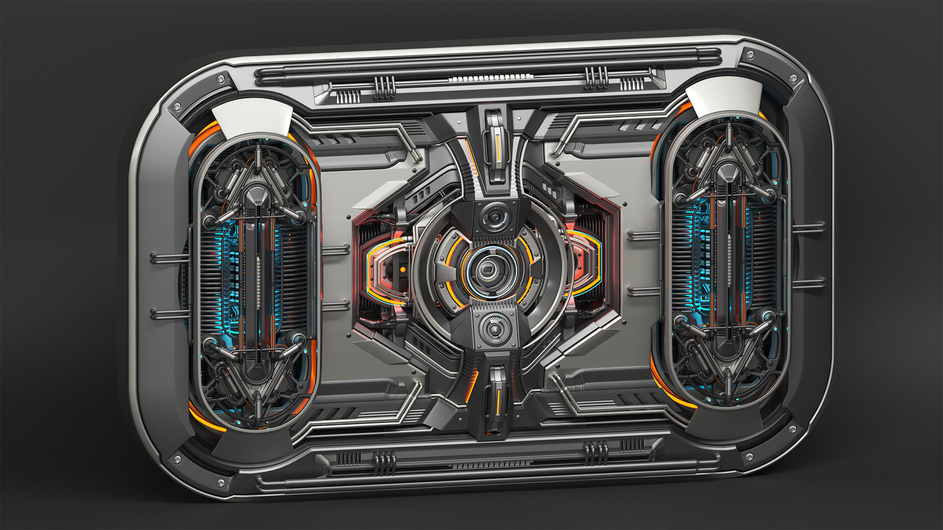 Sci-Fi Kitbash Mega Elements - Advanced Futuristic Walls 3D Model by ...