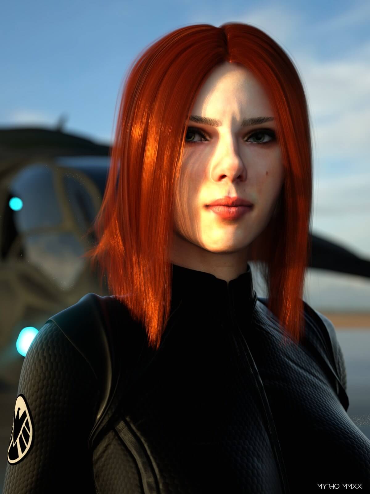 Natasha 3D Render, Digital Art by MyRho