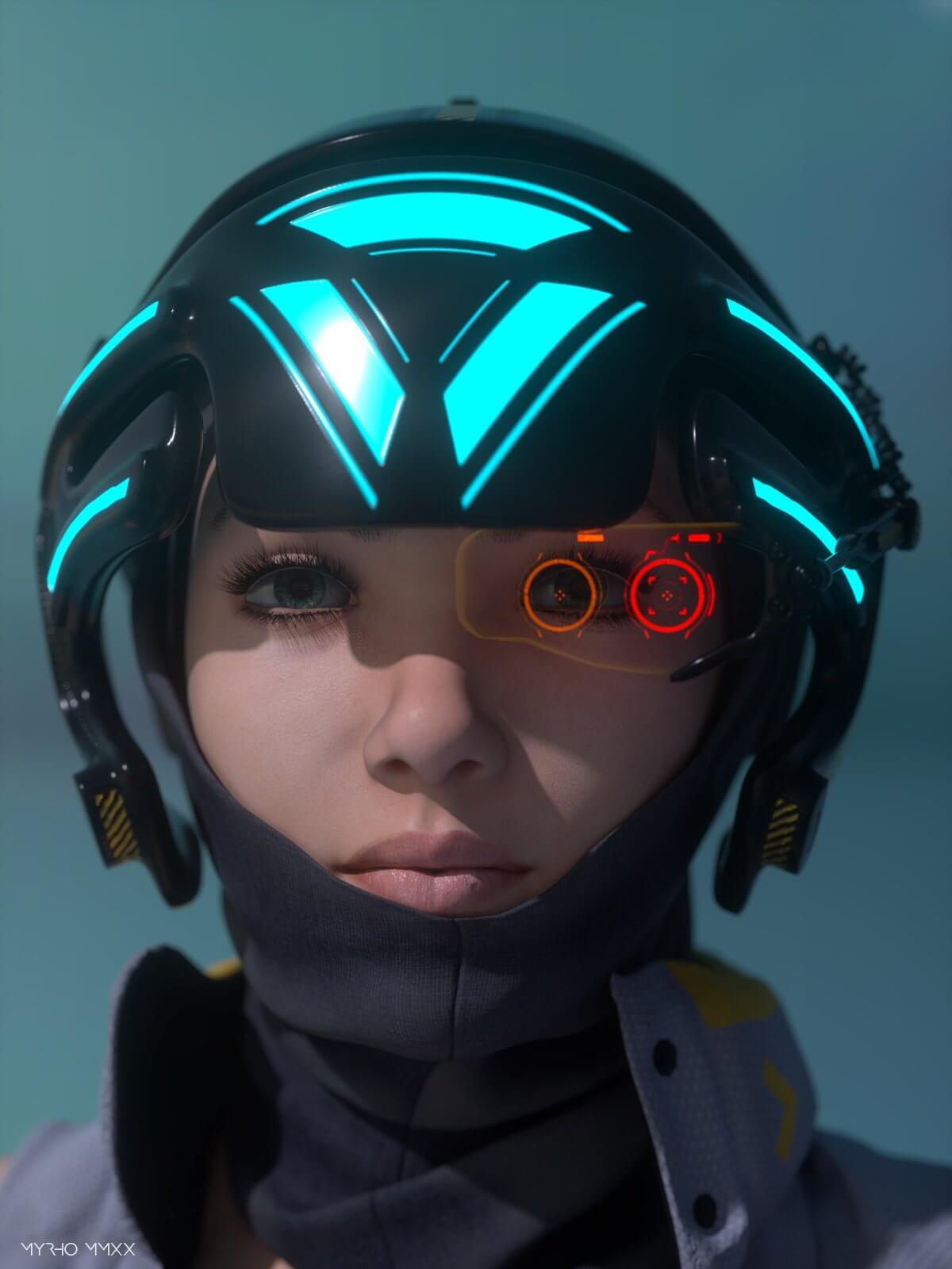 Pilot 3D Render, Digital Art by MyRho