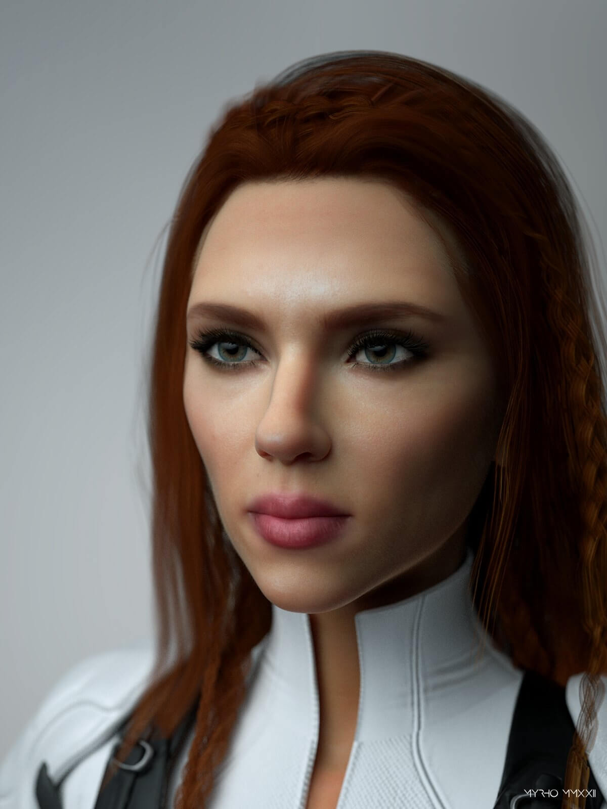 White 3D Render, Digital Art by MyRho