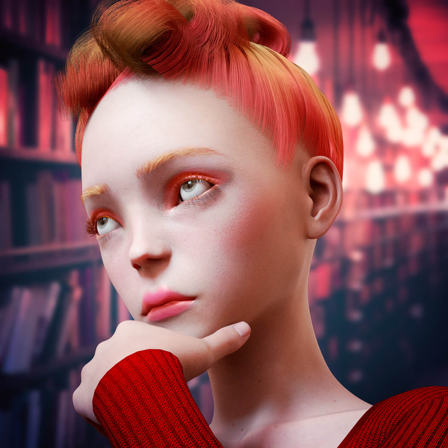 50 Pinup Style Hair for Genesis 8 Female - Daz Content by MysticArtDesign