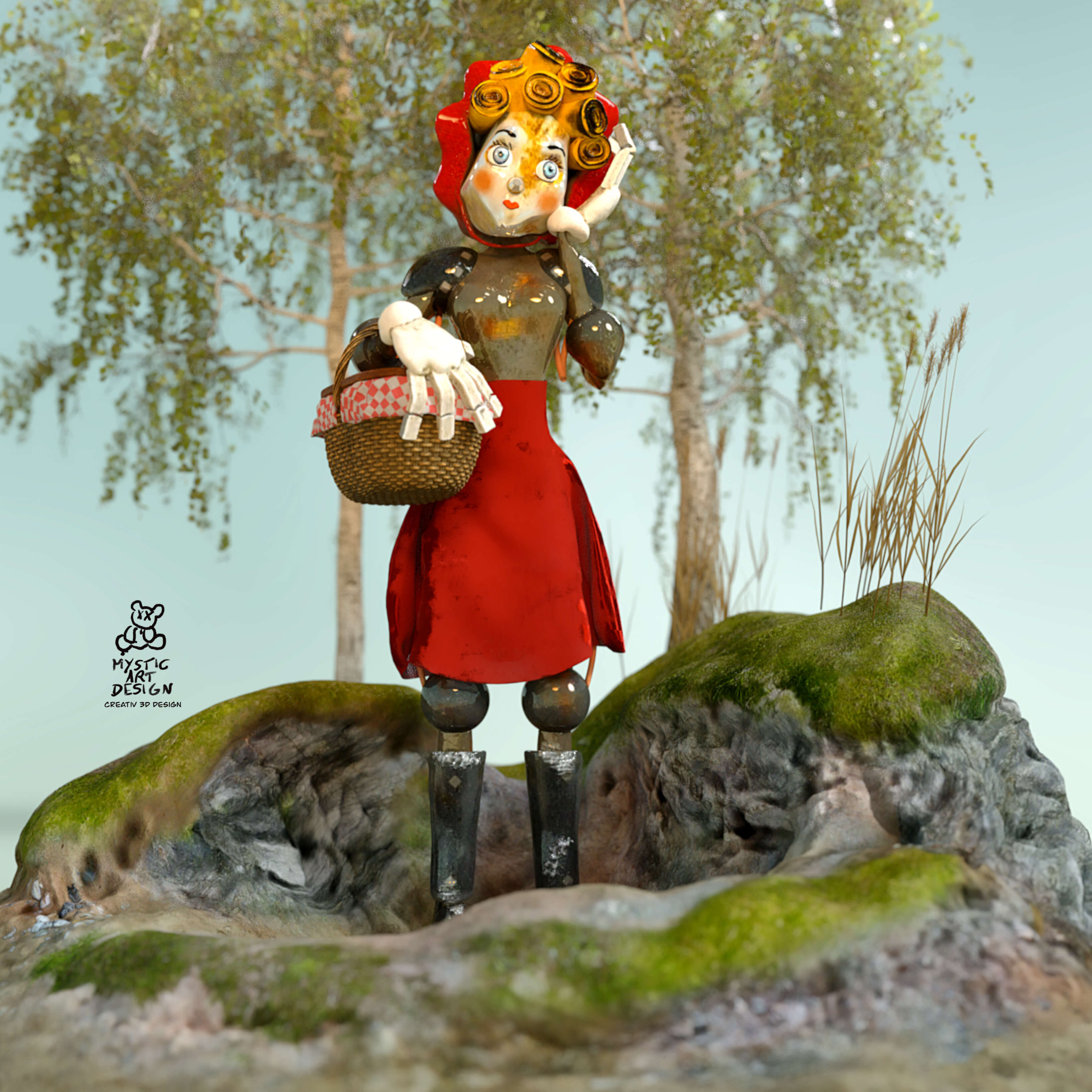 Cute Comic Bots - Daz Content by MysticArtDesign