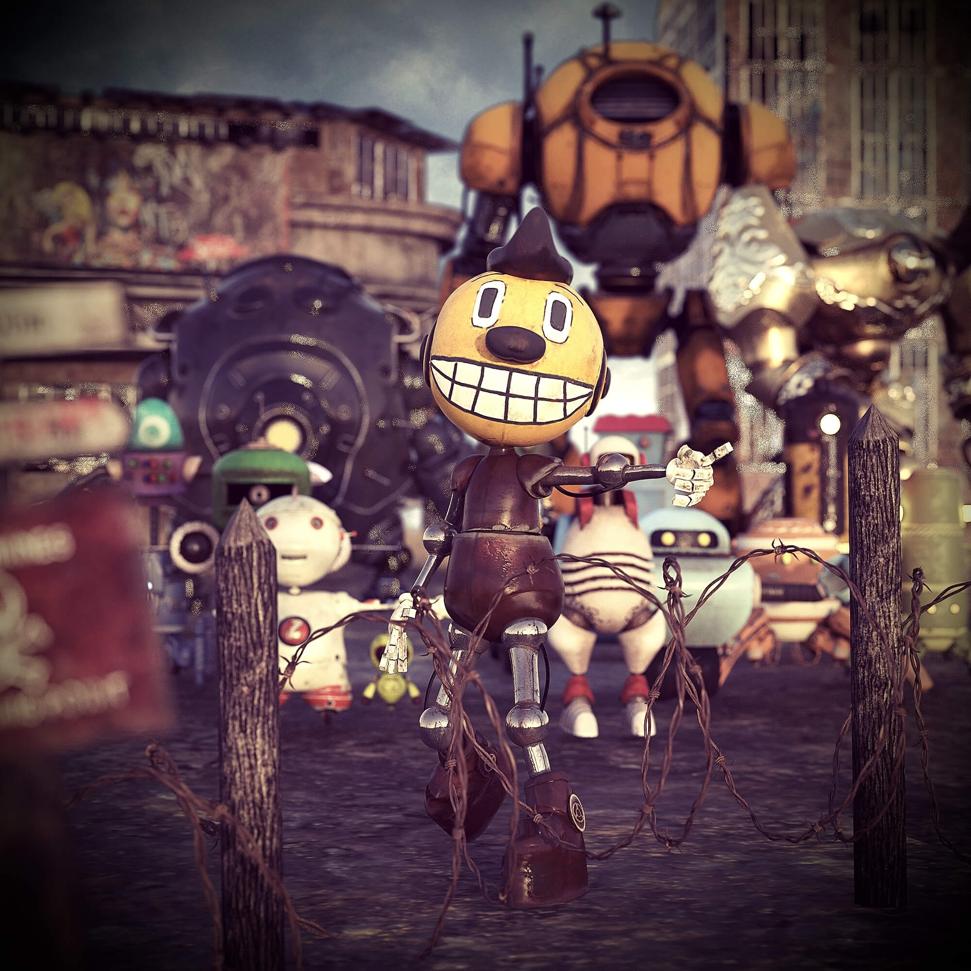 Cute Comic Bots - Daz Content by MysticArtDesign