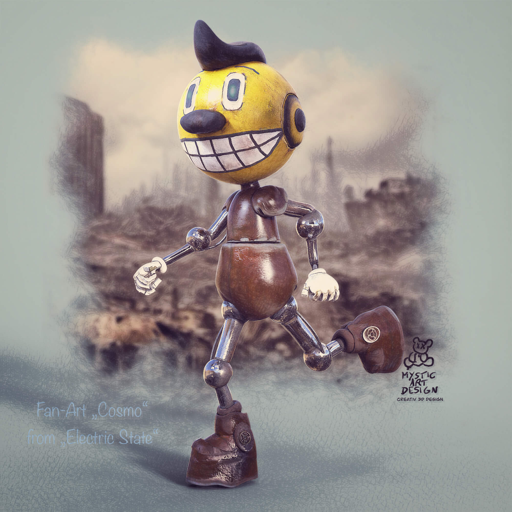 Cute Comic Bots - Daz Content by MysticArtDesign