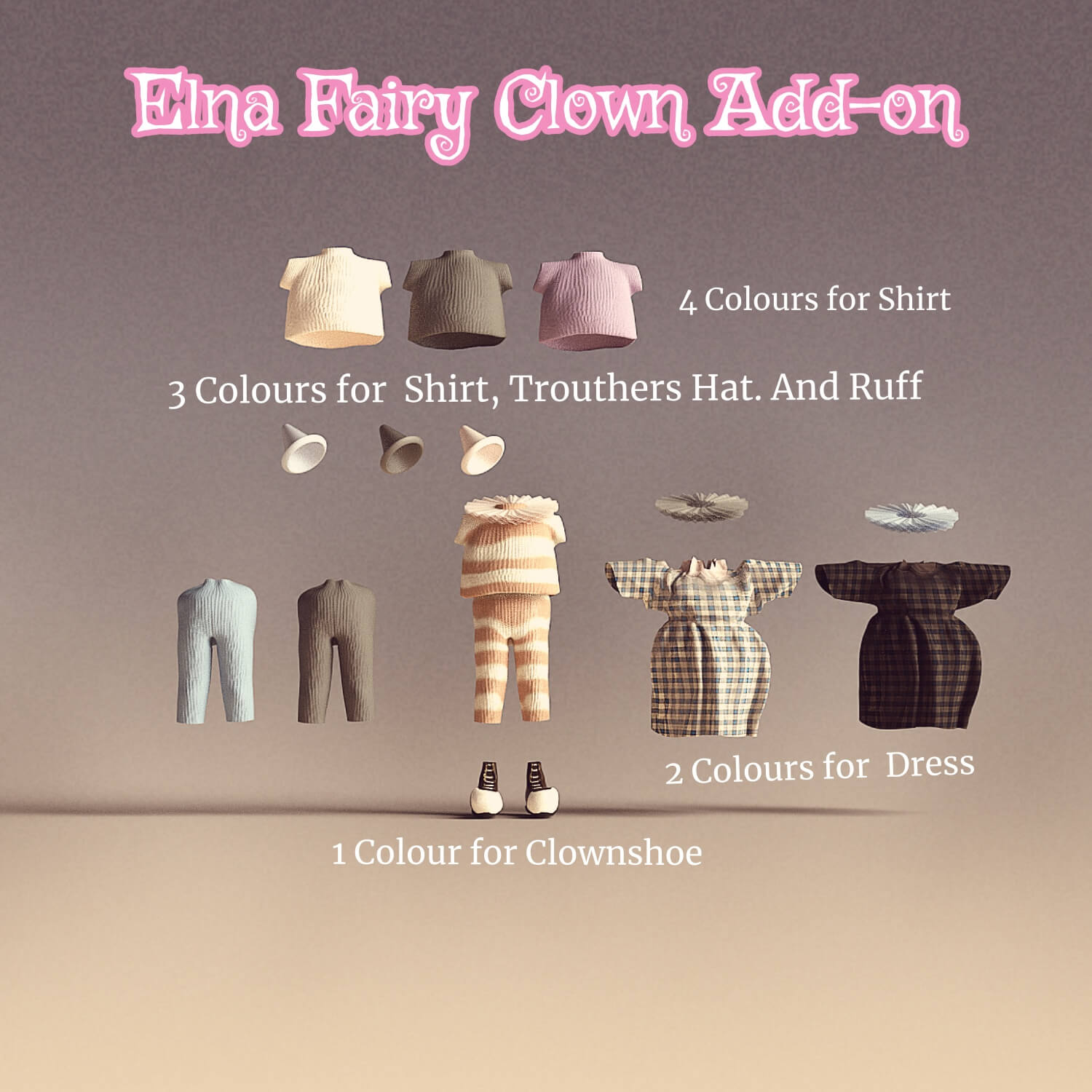 Elna Fairy Clown Add-On Daz Content by MysticArtDesign