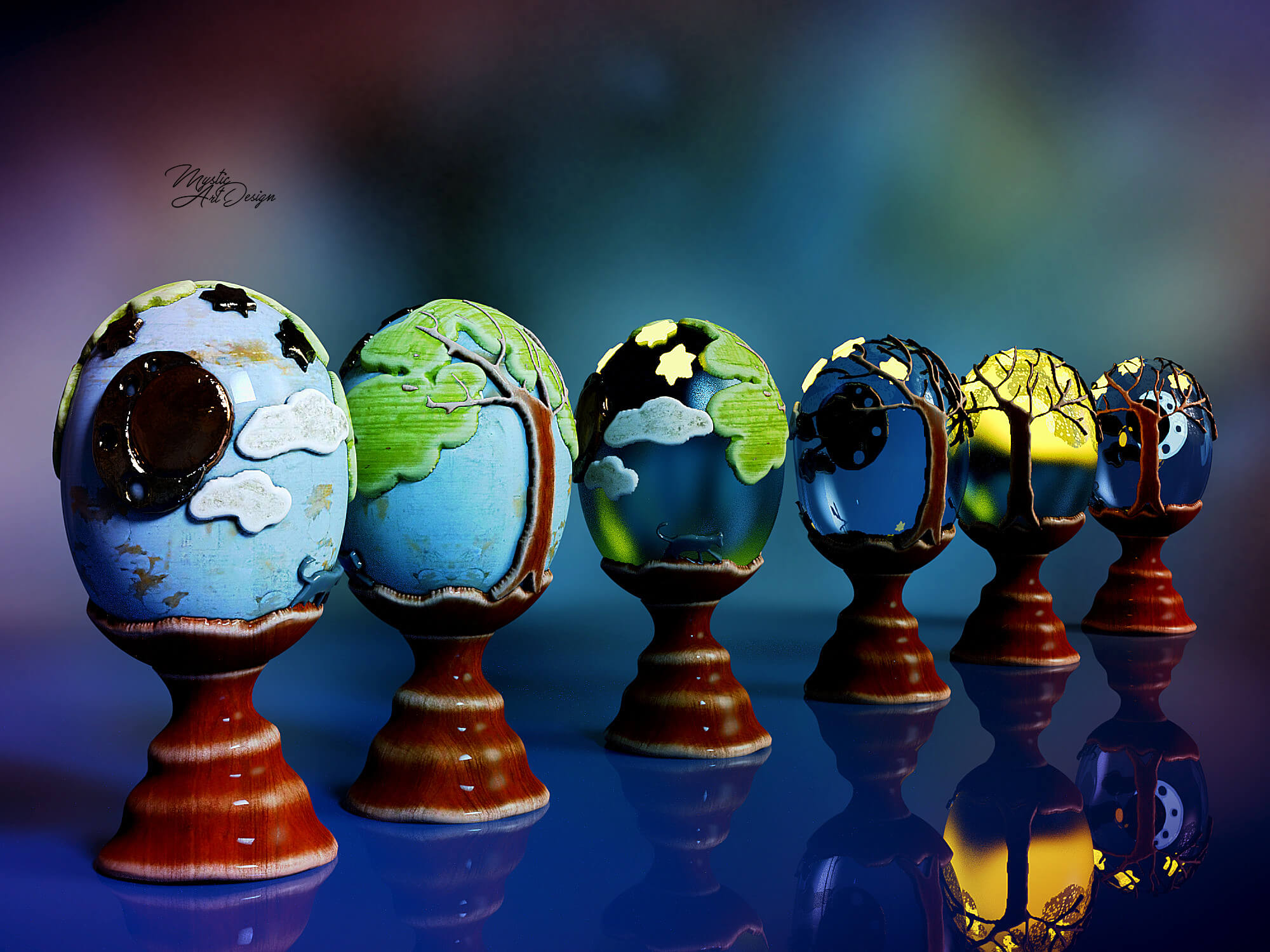 Fantasy Faberge Egg - Free Daz Content by MysticArtDesign